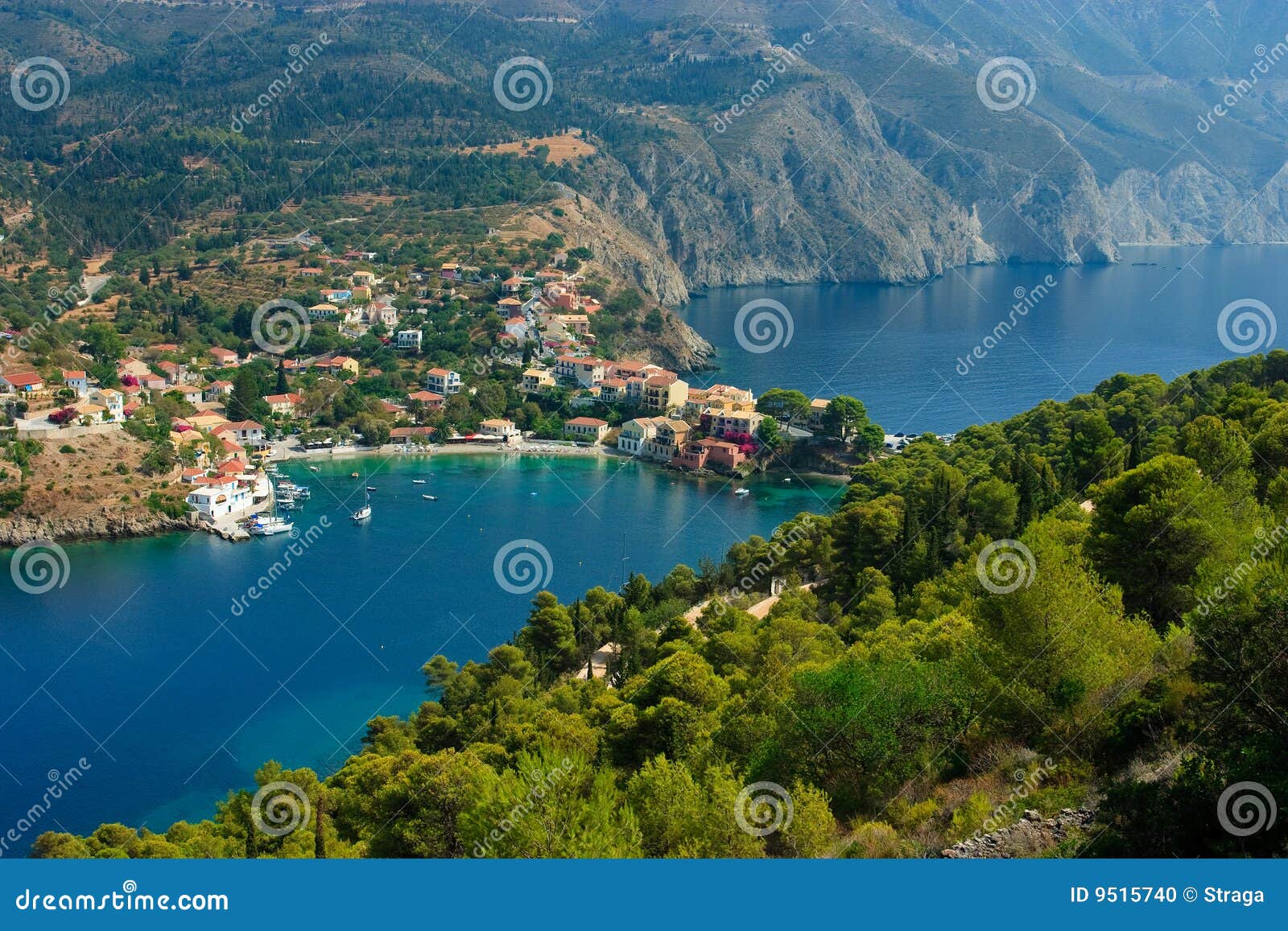 Assos stock photo. Image of house, holiday, peaceful, gulf - 9515740