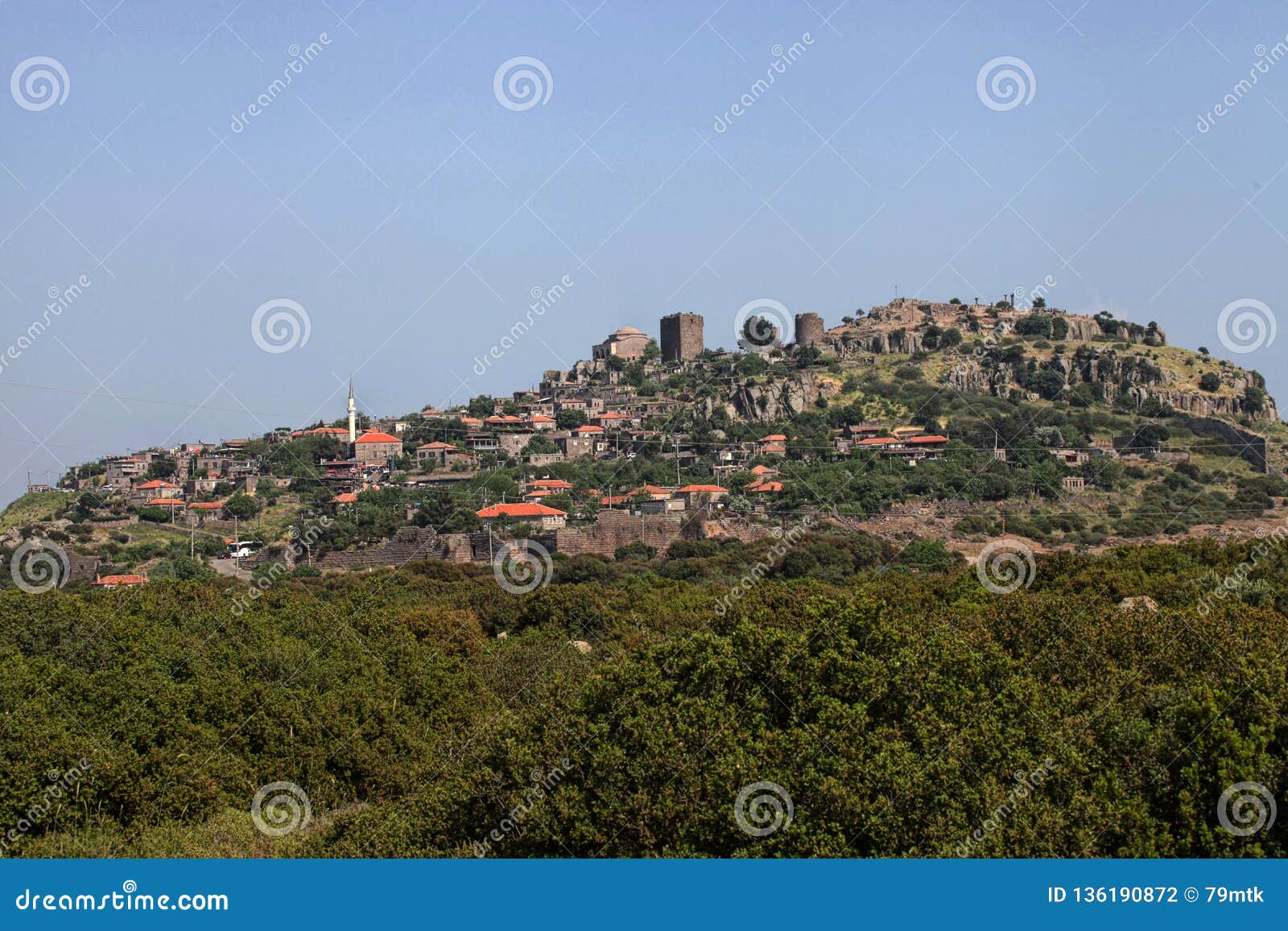 Assos ancient city stock photo. Image of historical - 136190872