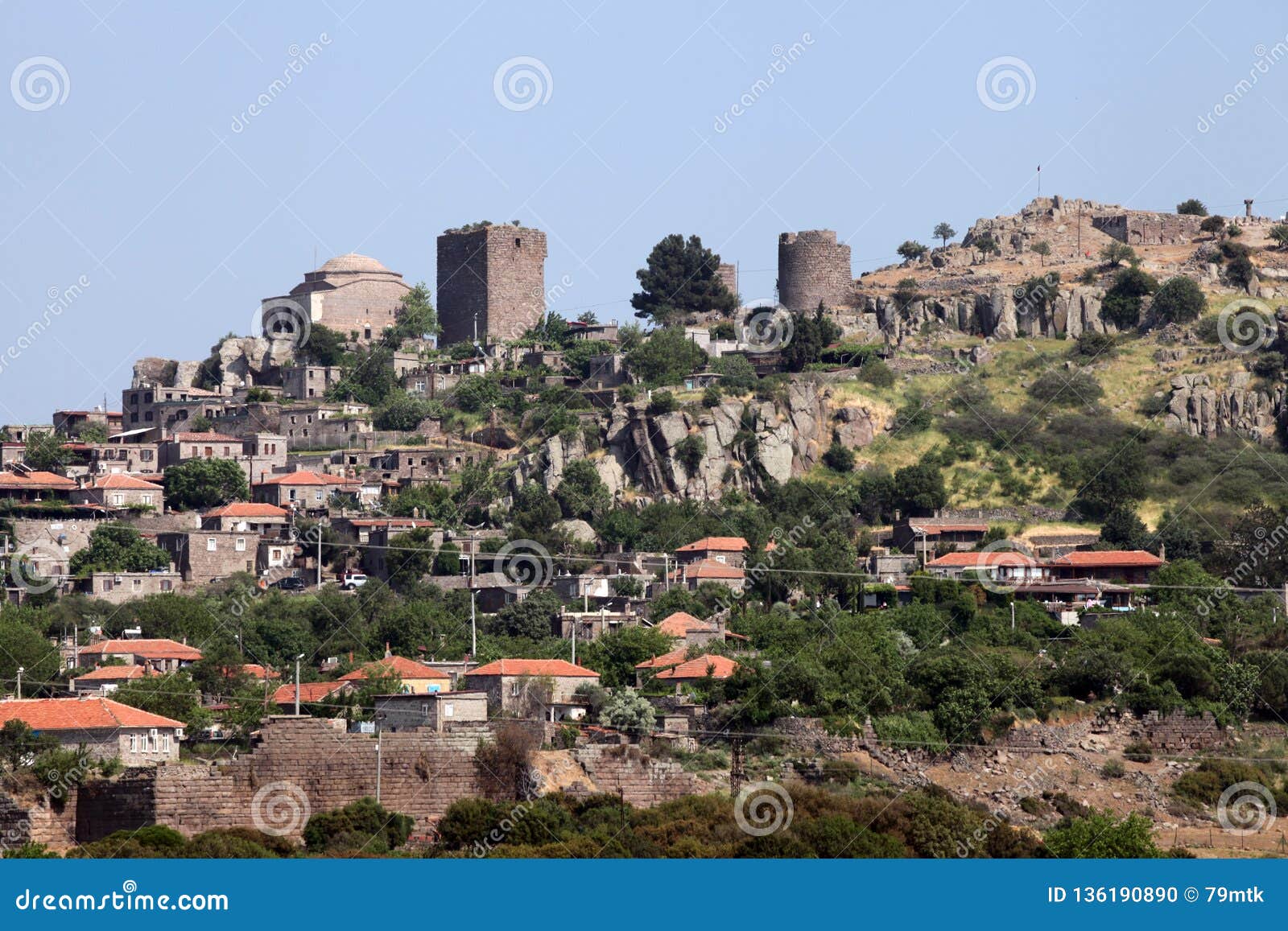 Assos ancient city stock photo. Image of ayvacik, archeology - 136190890