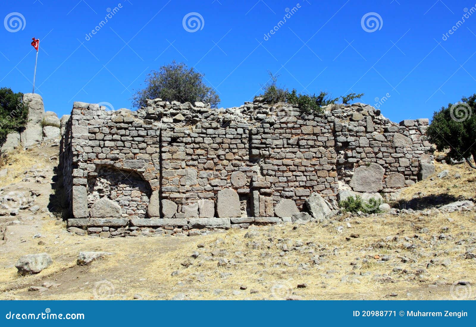 Assos (Behramkale) image stock. Image du fléaux, acropole - 20988771
