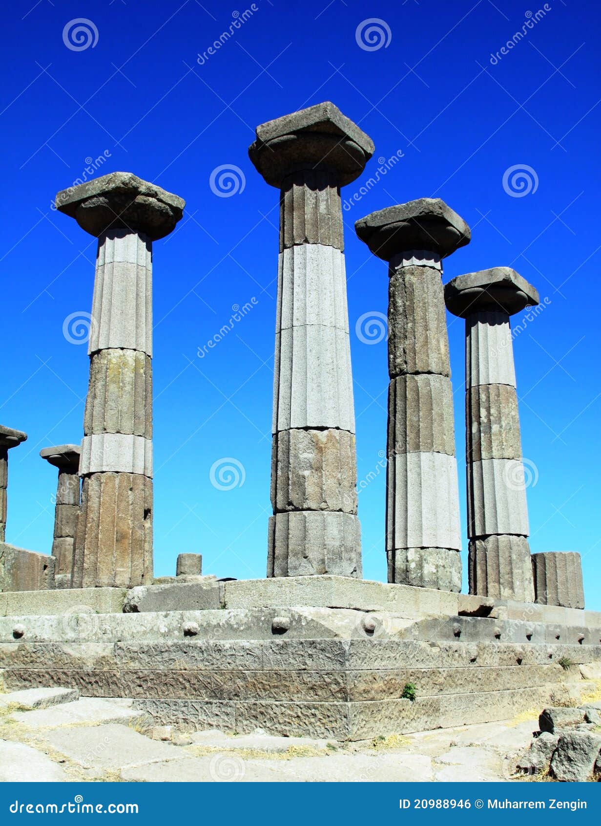 Assos (Behramkale) stock photo. Image of ancient, blue - 20988946