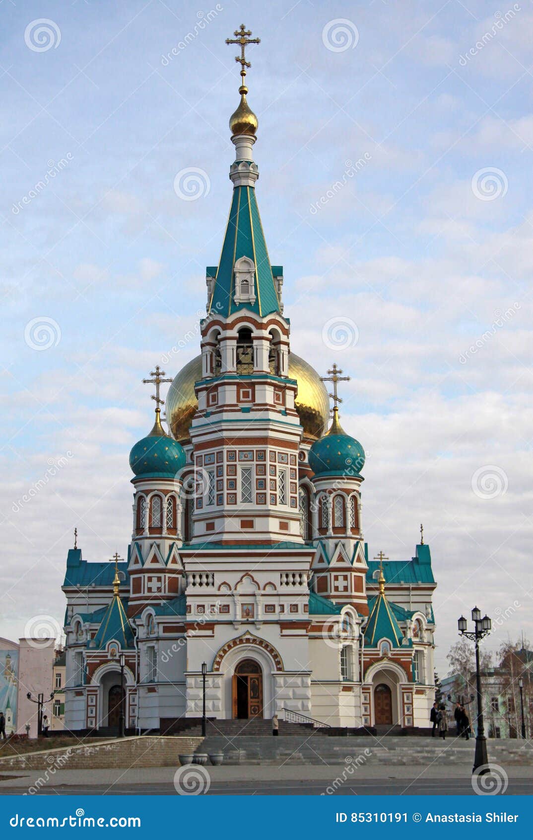 Assumption Cathedral the Dormition Cathedral in Omsk Editorial Photo ...