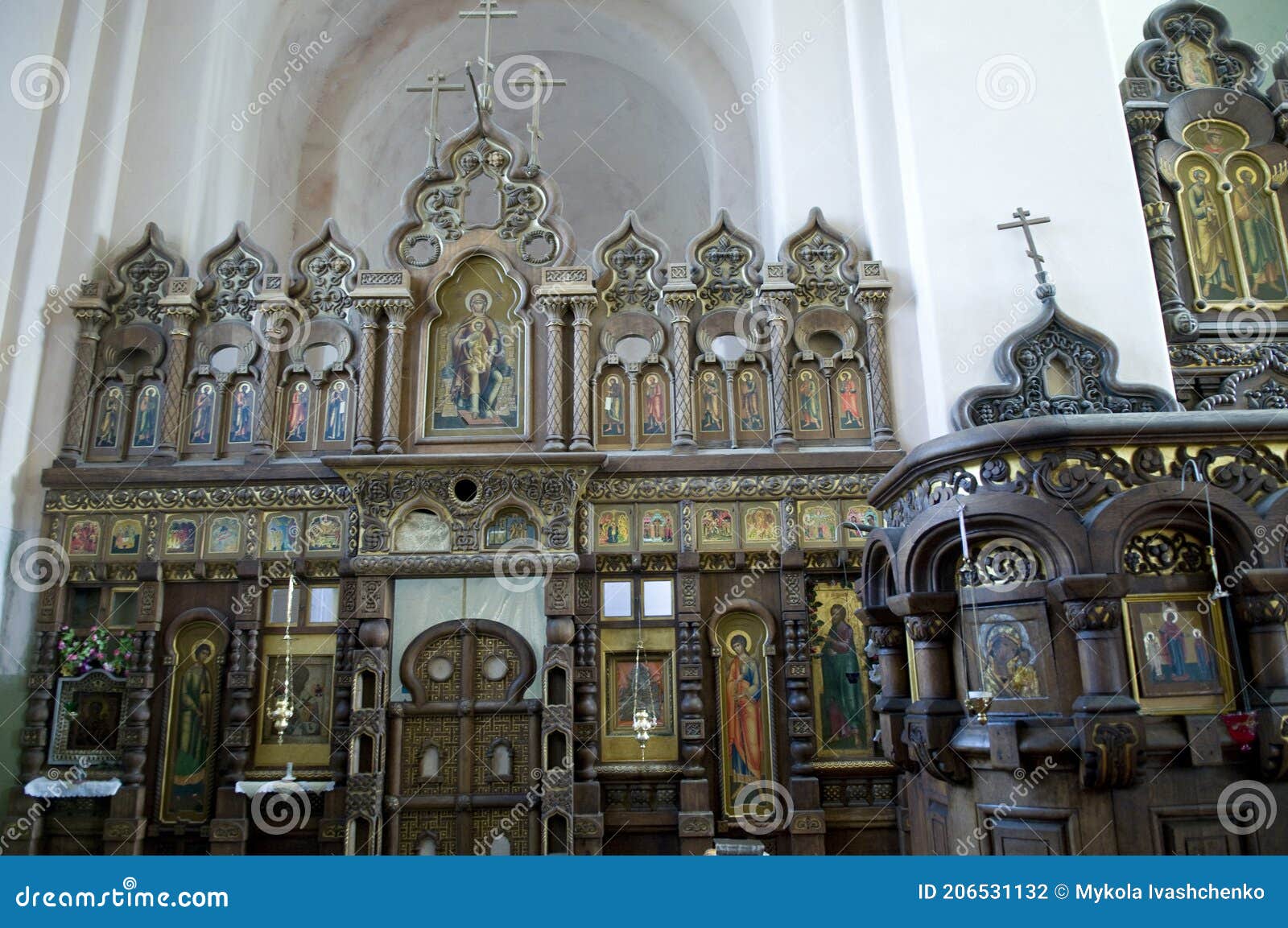The Iconostasis Of Assumption Church In Coptic Cairo, Egypt Editorial ...