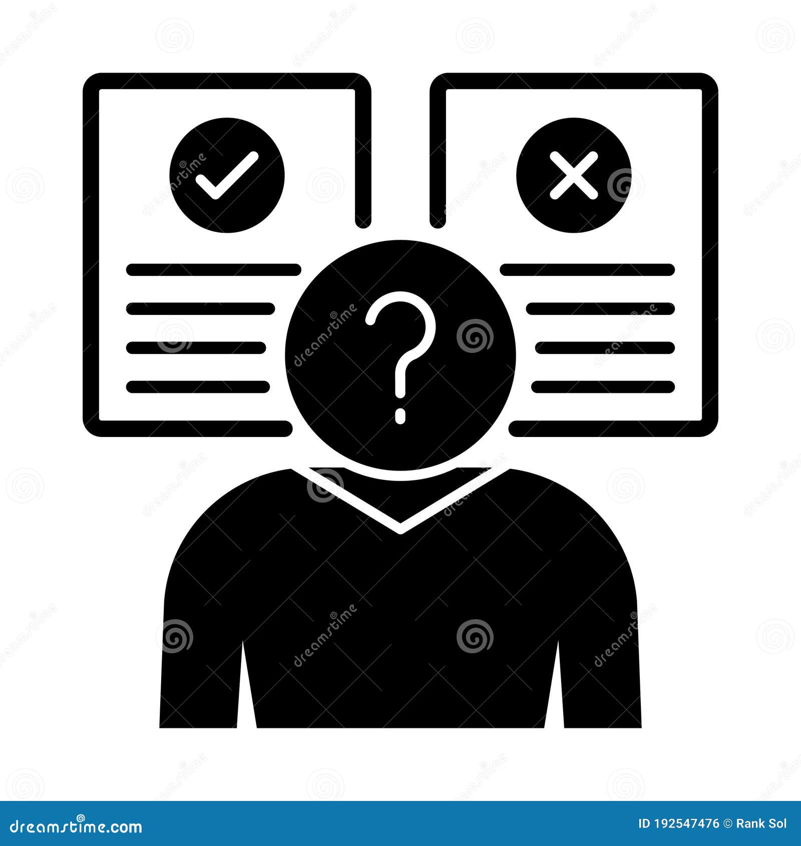 Assumption Glyph Style Vector Icon Which Can Easily Modify or Edit ...