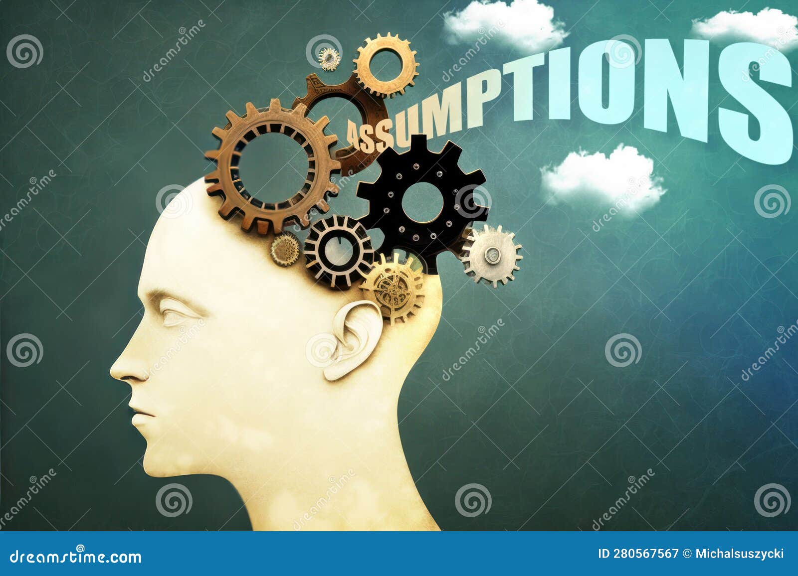 Assumptions that Occupies Human Mind Stock Illustration - Illustration ...