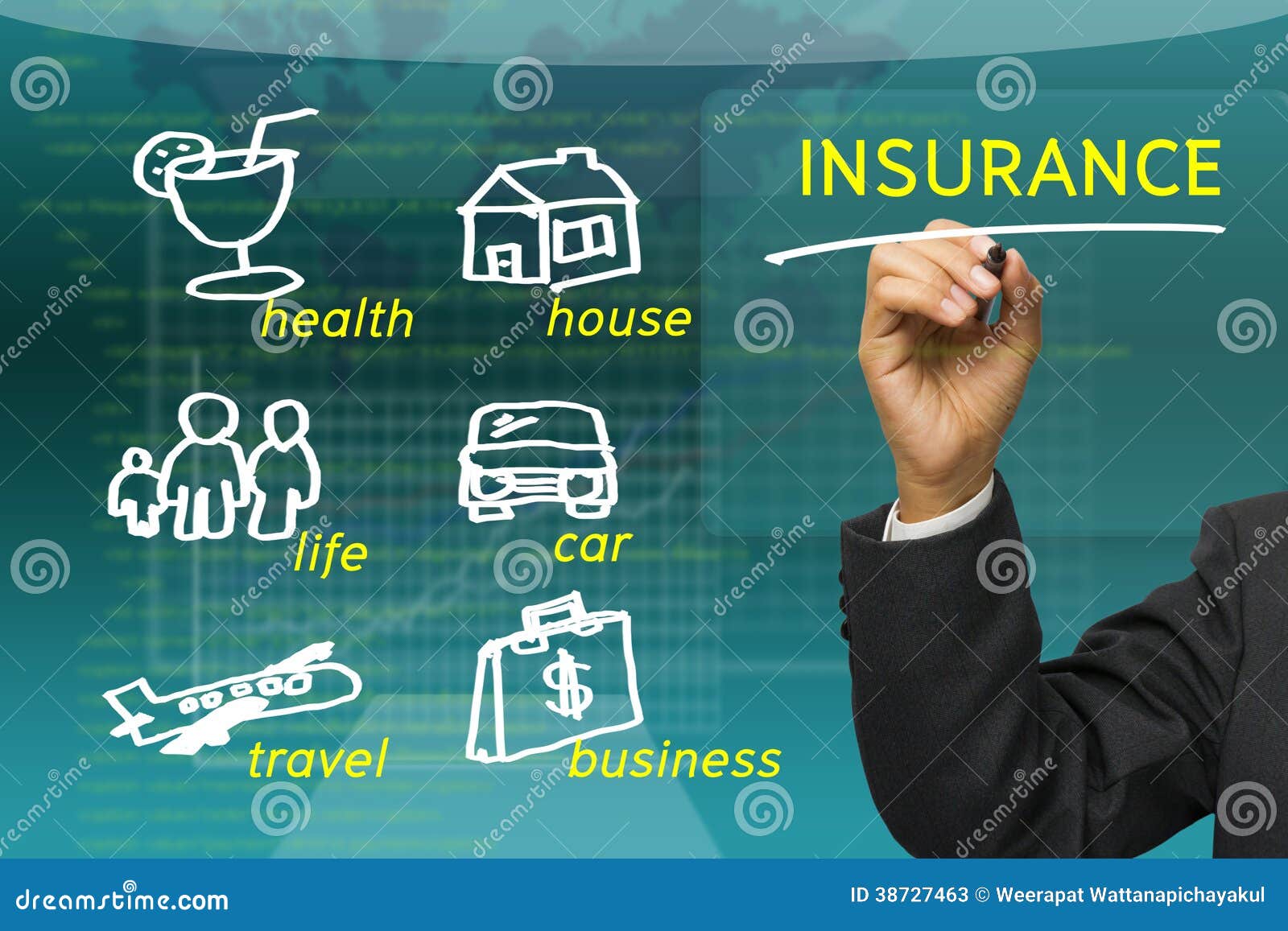 Assurance image stock. Image du garantie, financier, bureau - 38727463