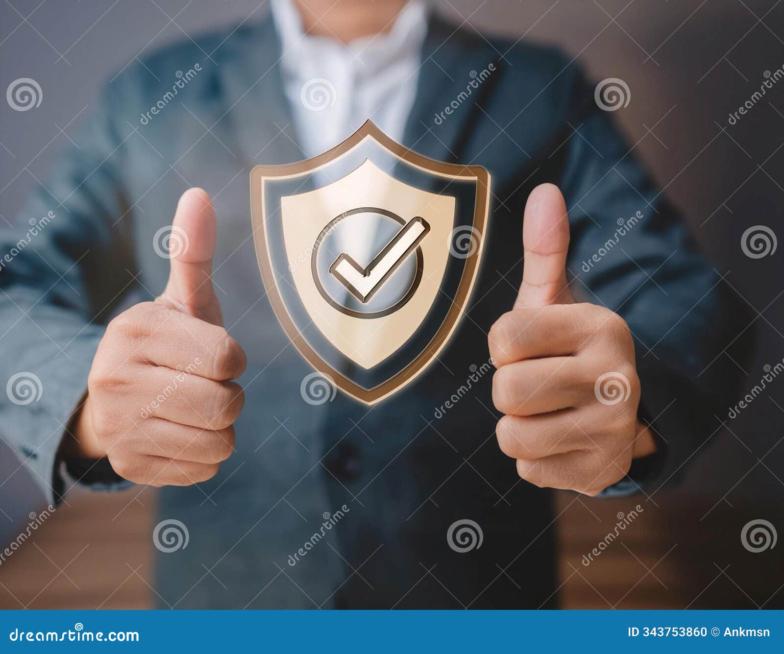 Assurance and Confidence, Featuring Elements Like a Checkmark, Shield ...