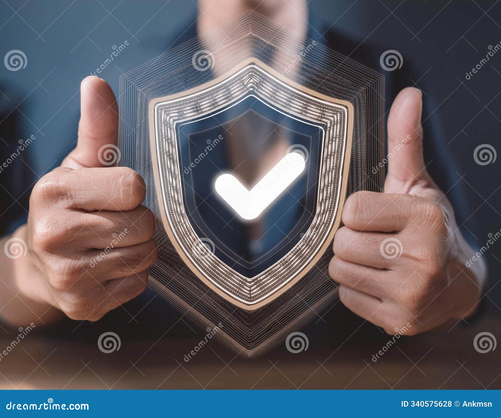 Assurance and Confidence, Featuring Elements Like a Checkmark, Shield ...