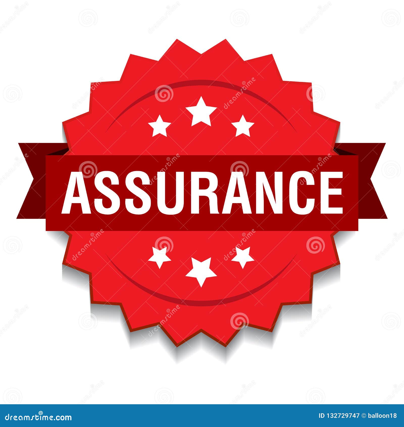 Assurance seal stock vector. Illustration of guarantee - 132729747