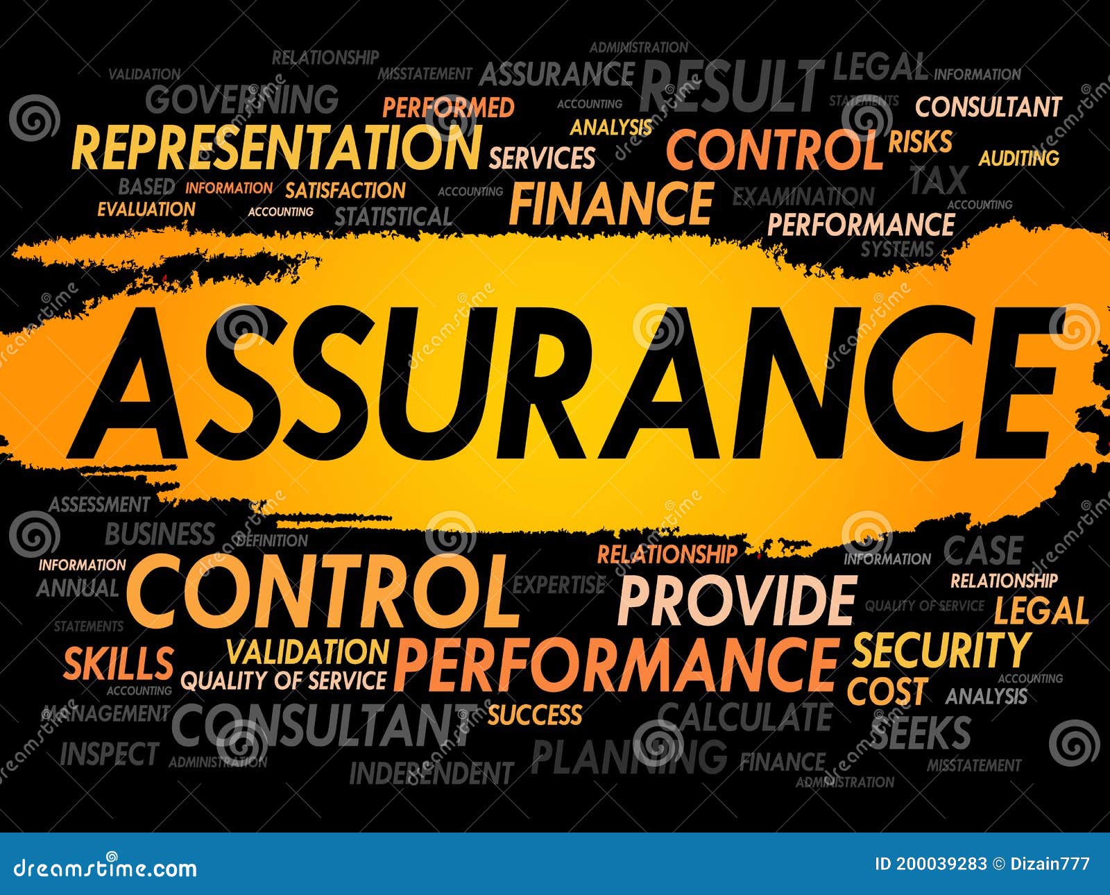 ASSURANCE word cloud stock illustration. Illustration of assurance ...
