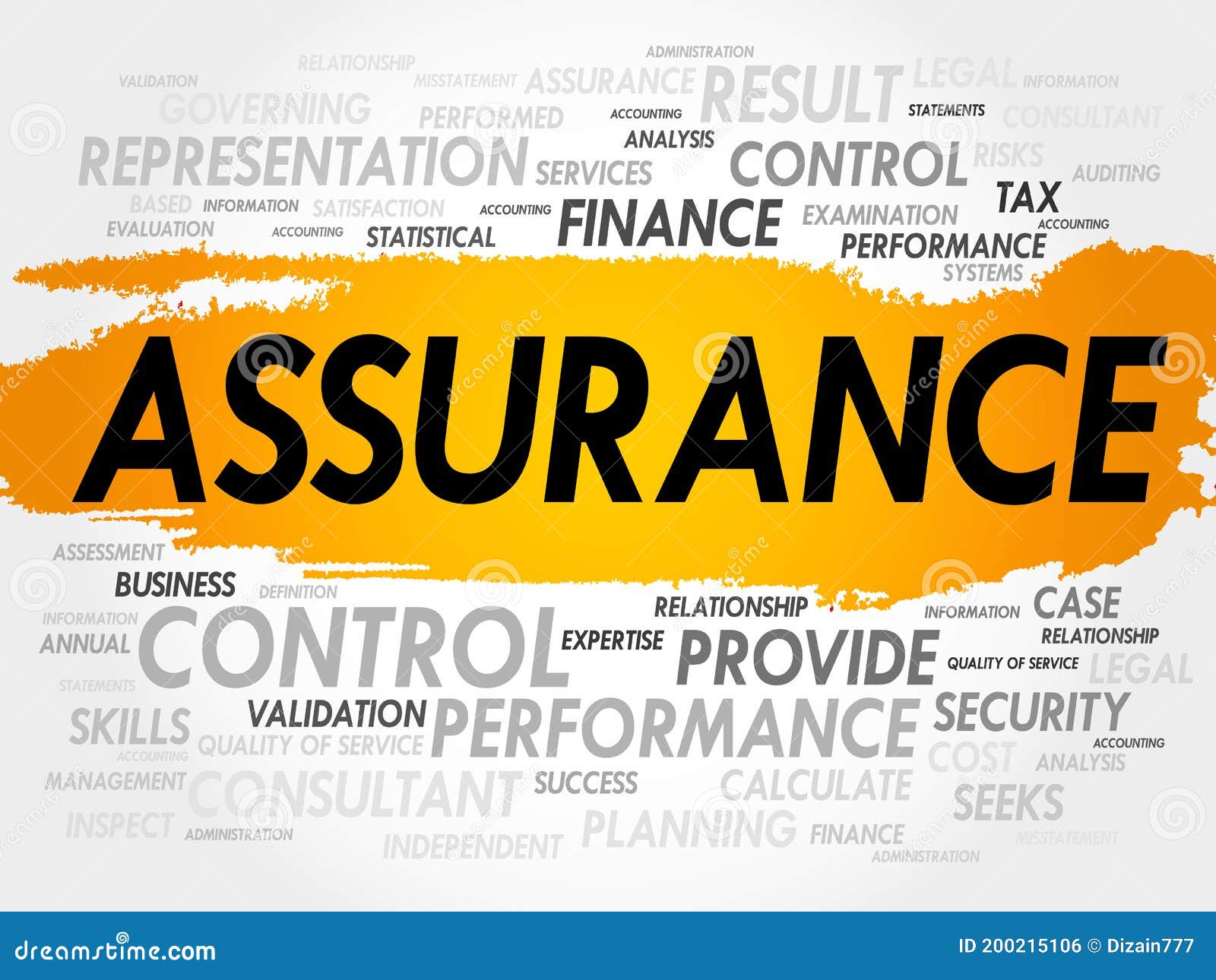 ASSURANCE word cloud stock illustration. Illustration of audit - 200215106