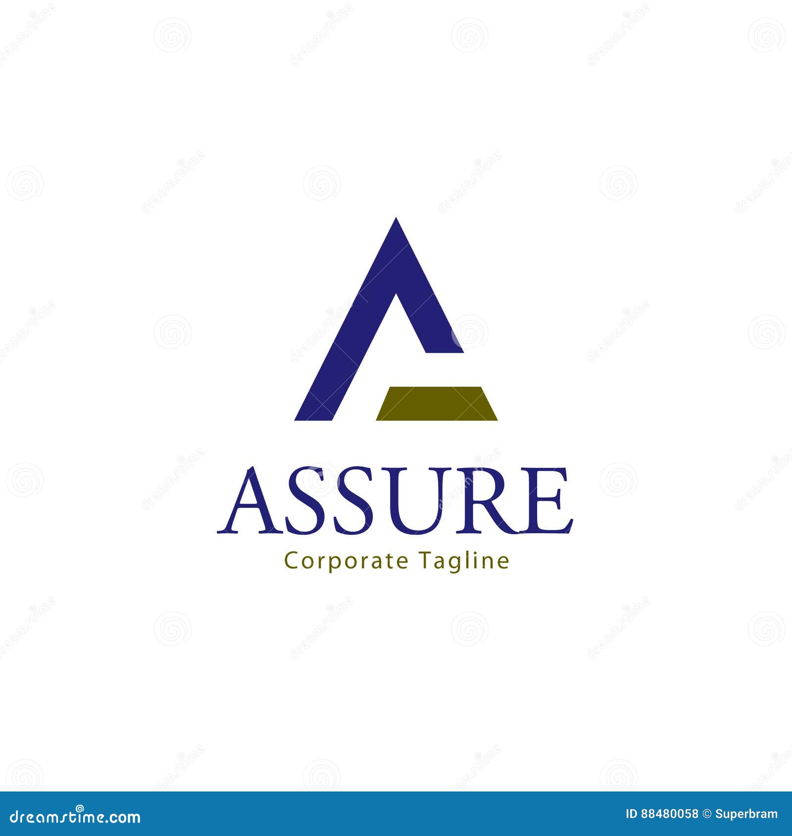 Assure Logo Template stock vector. Illustration of high - 88480058