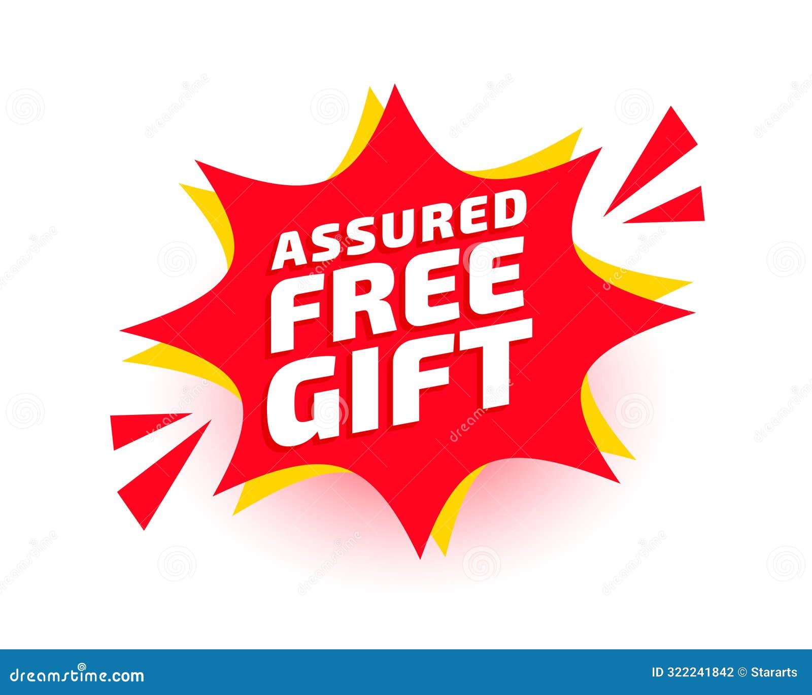 Assured Free Gift Promo Offer Template for Web Store Marketing Stock ...