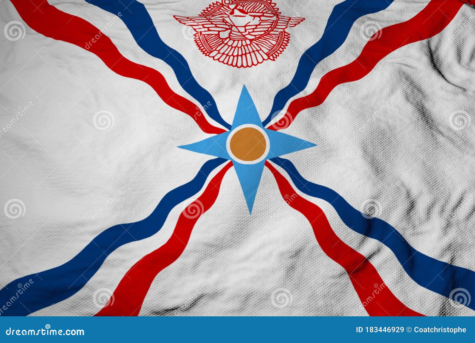 Flag Of The Syriac-Aramaic People Royalty-Free Stock Photography ...