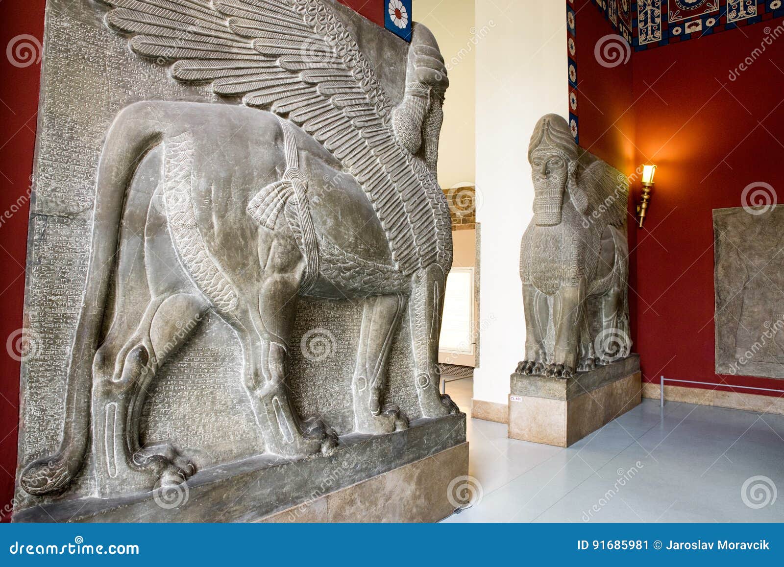 Assyrian Lamassu in Pergamon Museum Berlin, Germany Editorial Photo ...