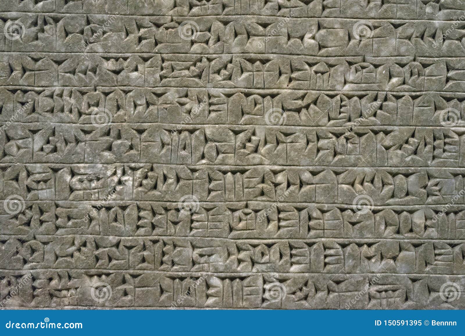Assyrian Relief Showing Cuniform Script Stock Image - Image of cuniform ...