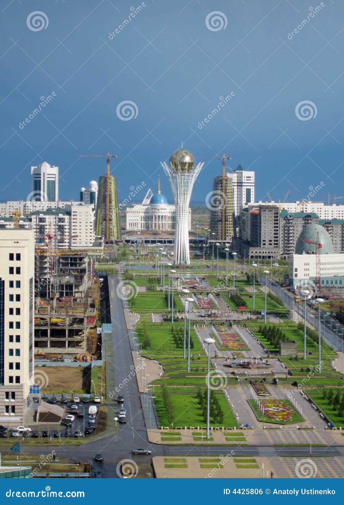 Astana City. Clock Tower Stock Image | CartoonDealer.com #4316857