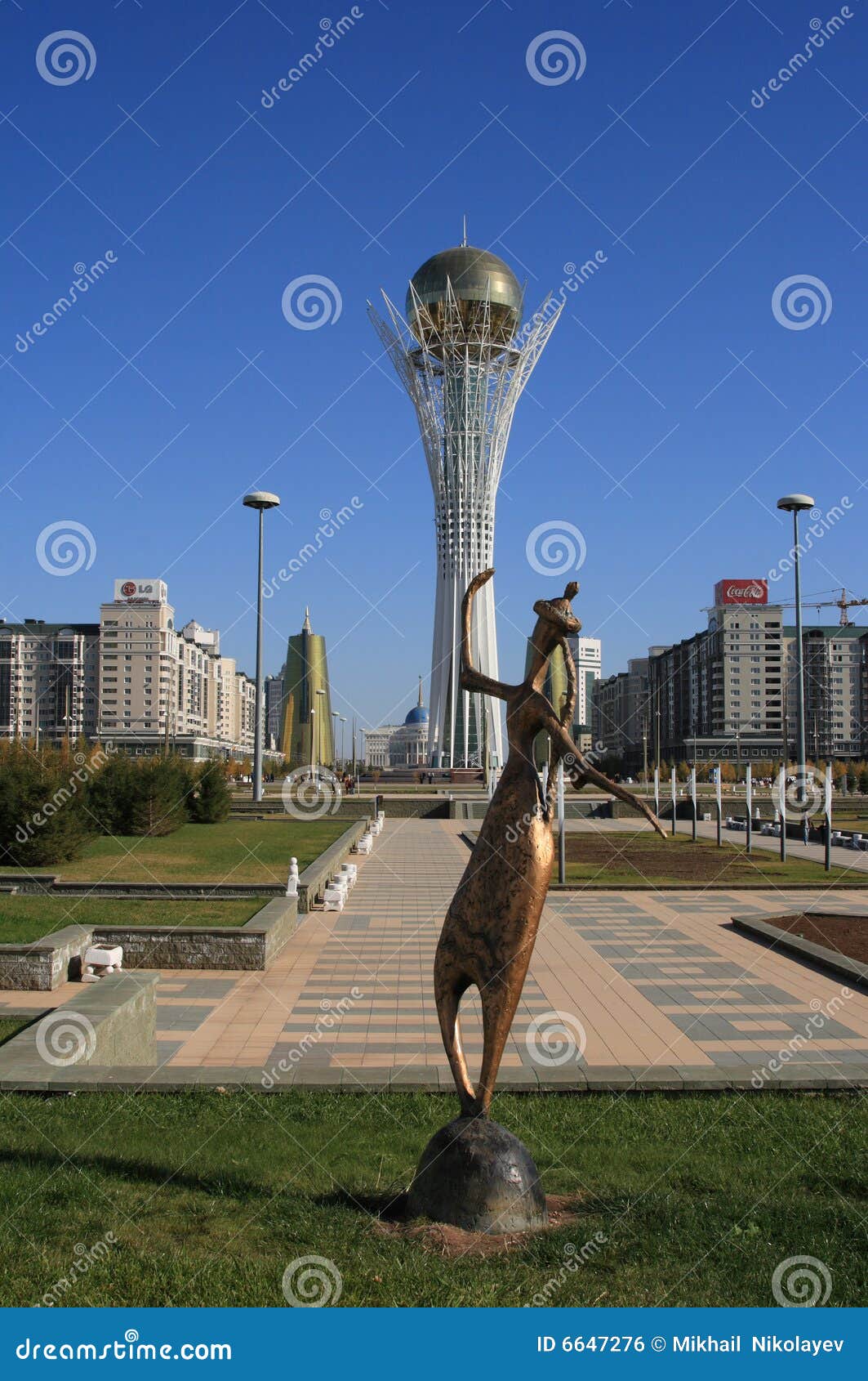 Astana. Symbol of Kazakhstan - Bayterek Stock Photo - Image of ...
