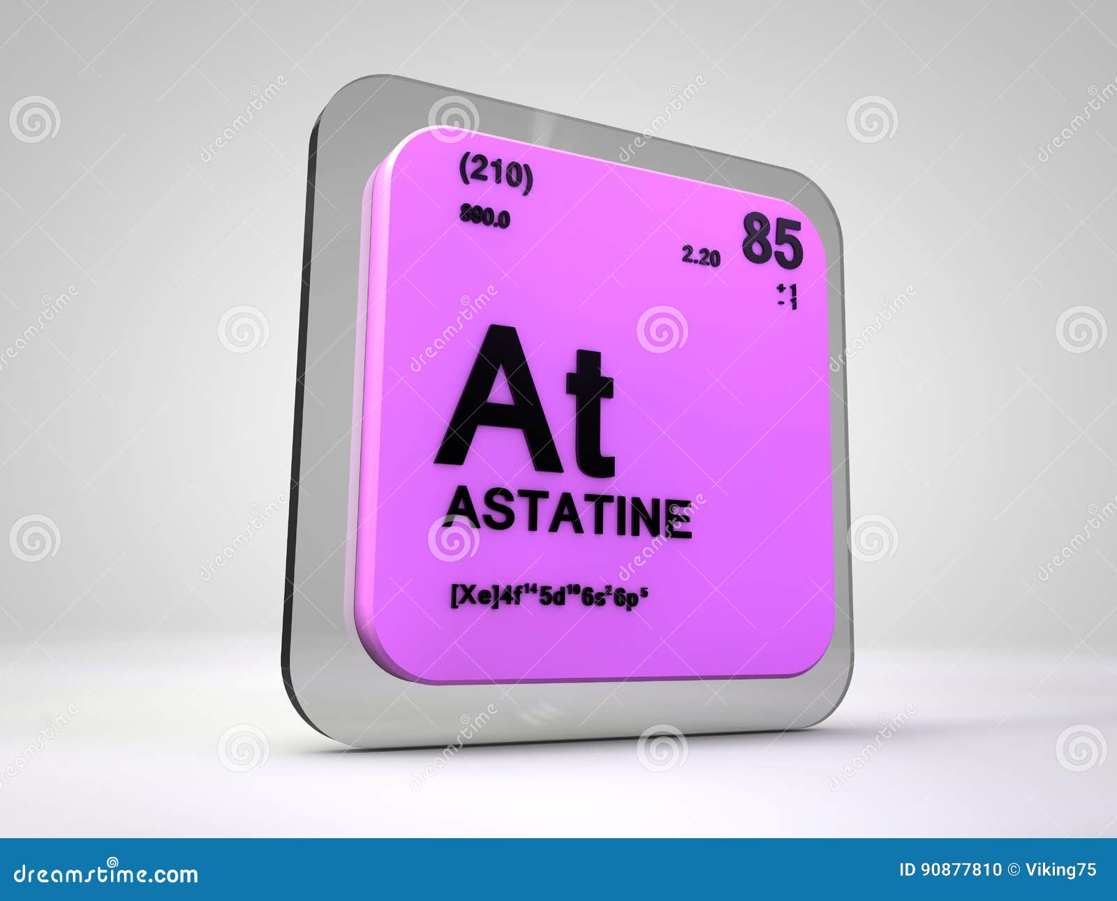 Astatin - an - Periodensystem Des Chemischen Elements Stock Abbildung ...