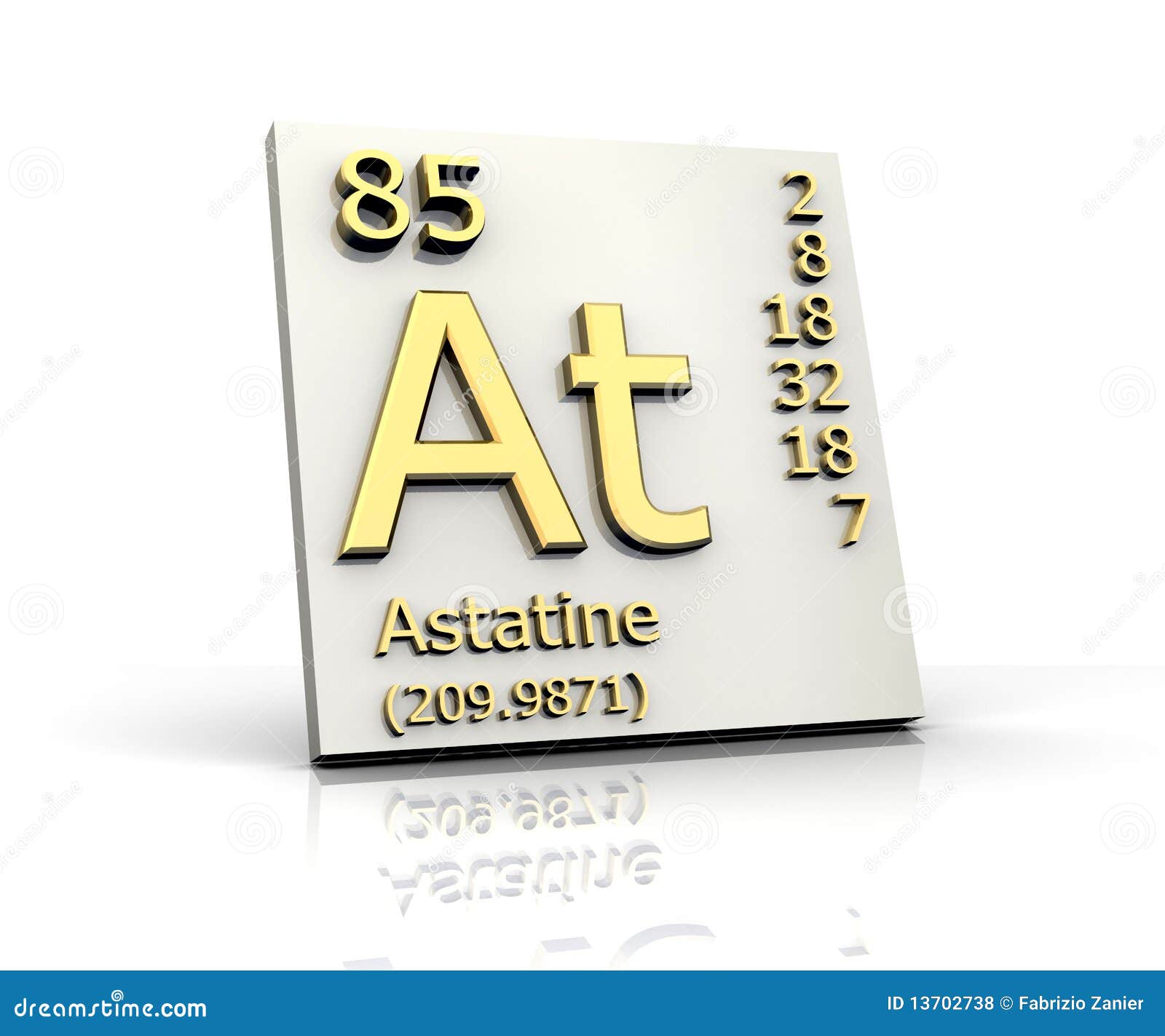 Astatine Form Periodic Table of Elements Stock Illustration ...