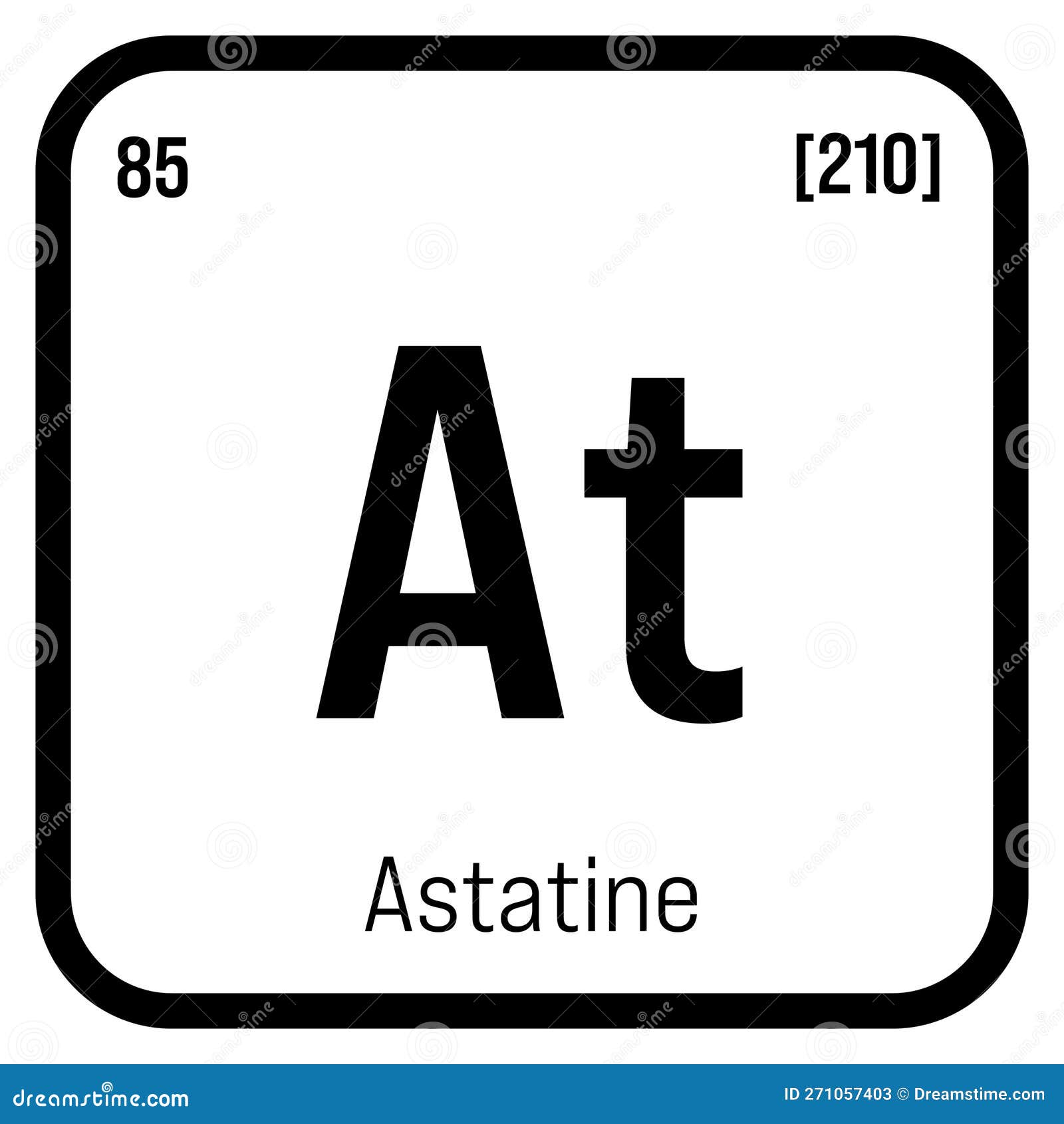 Astatine, at, Periodic Table Element Stock Vector - Illustration of ... Astatine, at, Periodic Table Element Stock Vector - Illustration of ...
