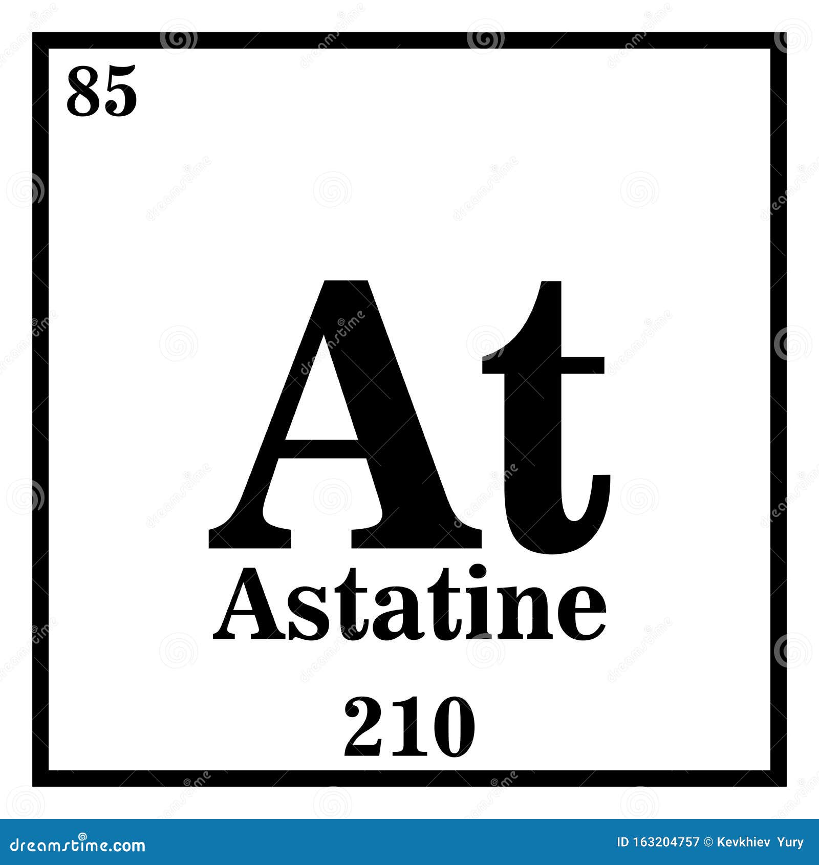 Astatine Periodic Table of the Elements Vector Vektor Abbildung ...