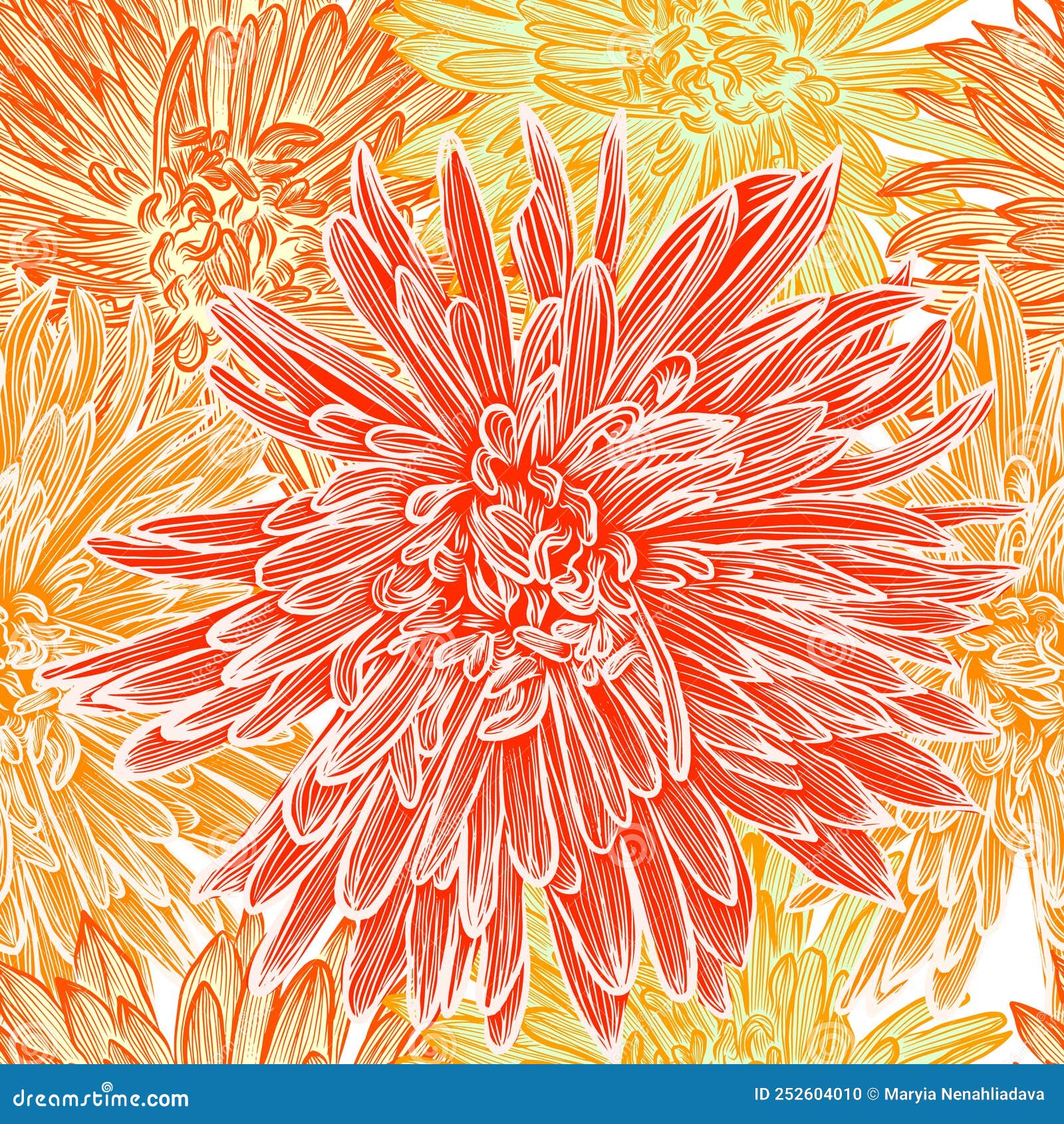 Aster Seamless Vector Background Pattern Stock Photos - Free & Royalty ...