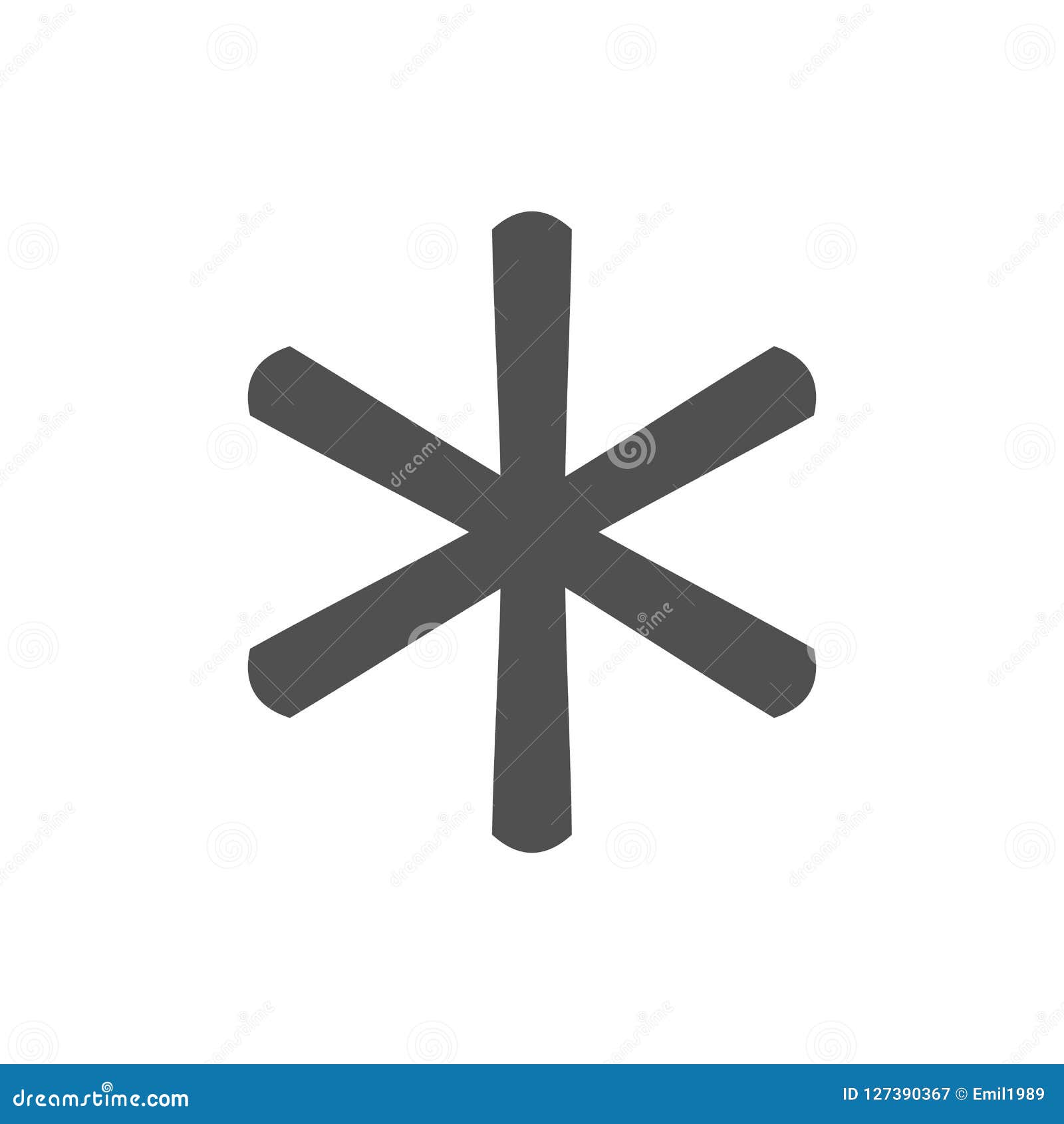 Asterisk Footnote Icon Sign Stock Illustration - Illustration of ...