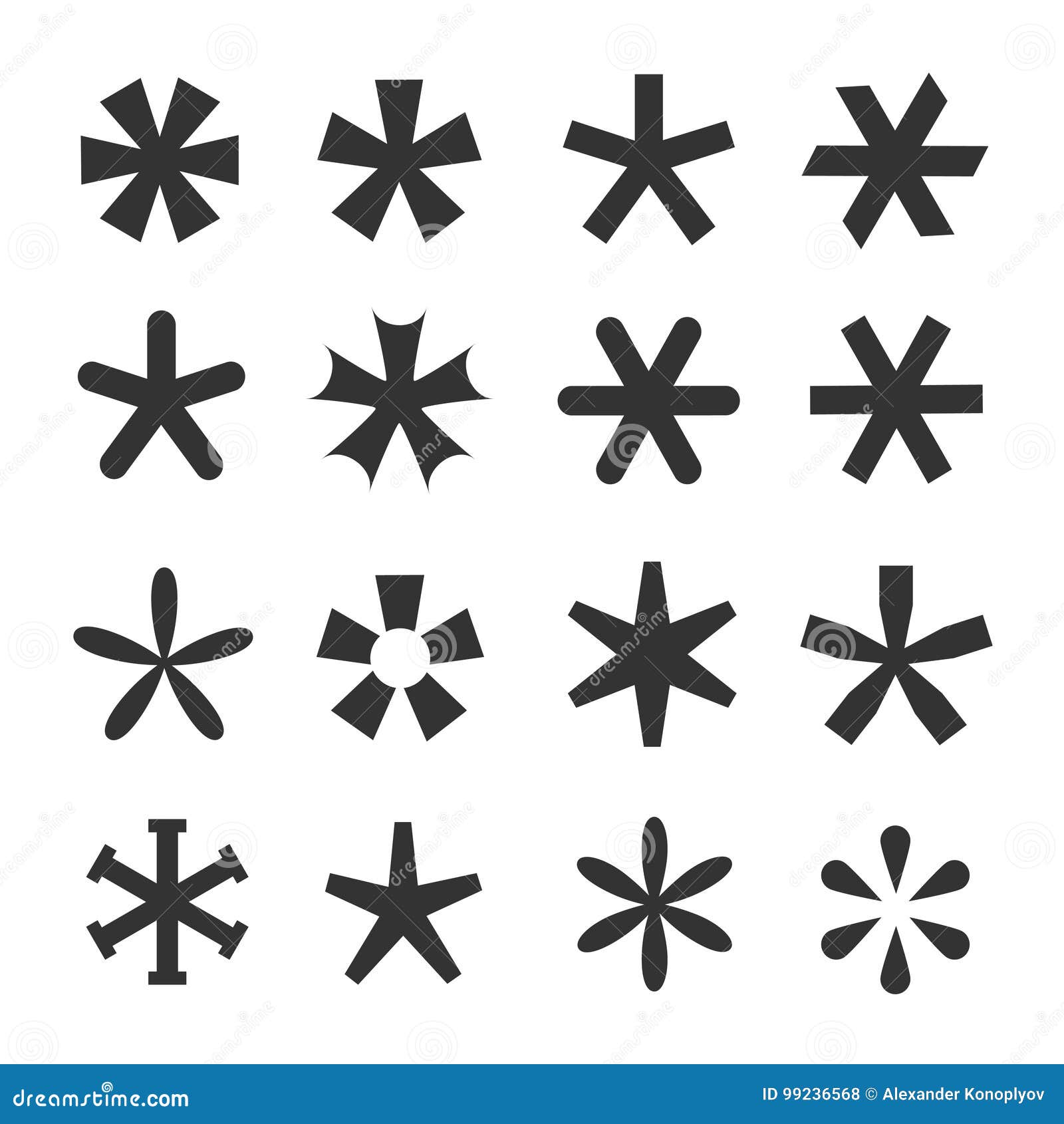 Asterisk icon set stock vector. Illustration of collection - 99236568 Asterisk icon set stock vector. Illustration of collection - 99236568