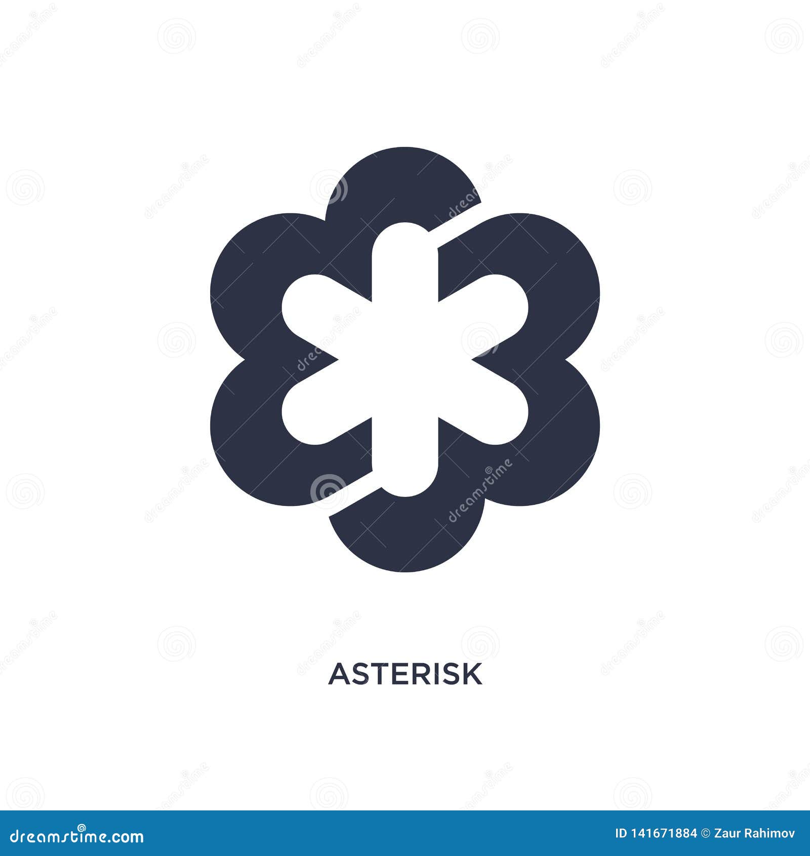 Asterisk Icon on White Background. Simple Element Illustration from ... Asterisk Icon on White Background. Simple Element Illustration from ...