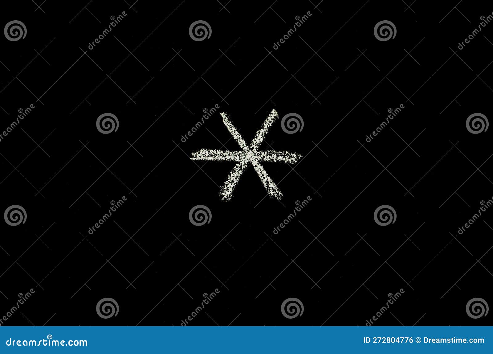 Asterisk Symbol Drawn on Blackboard. Stock Photo - Image of element ...