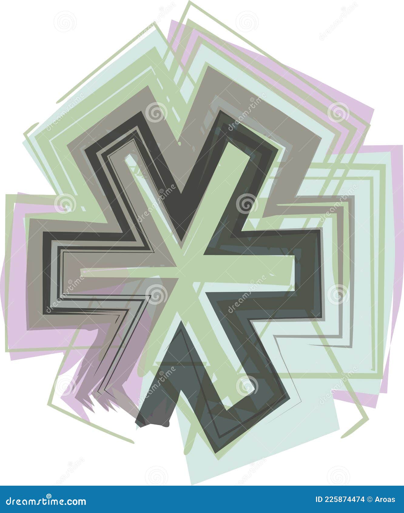 Asterisk Symbol Line Logo Icon Design Stock Vector - Illustration of ...