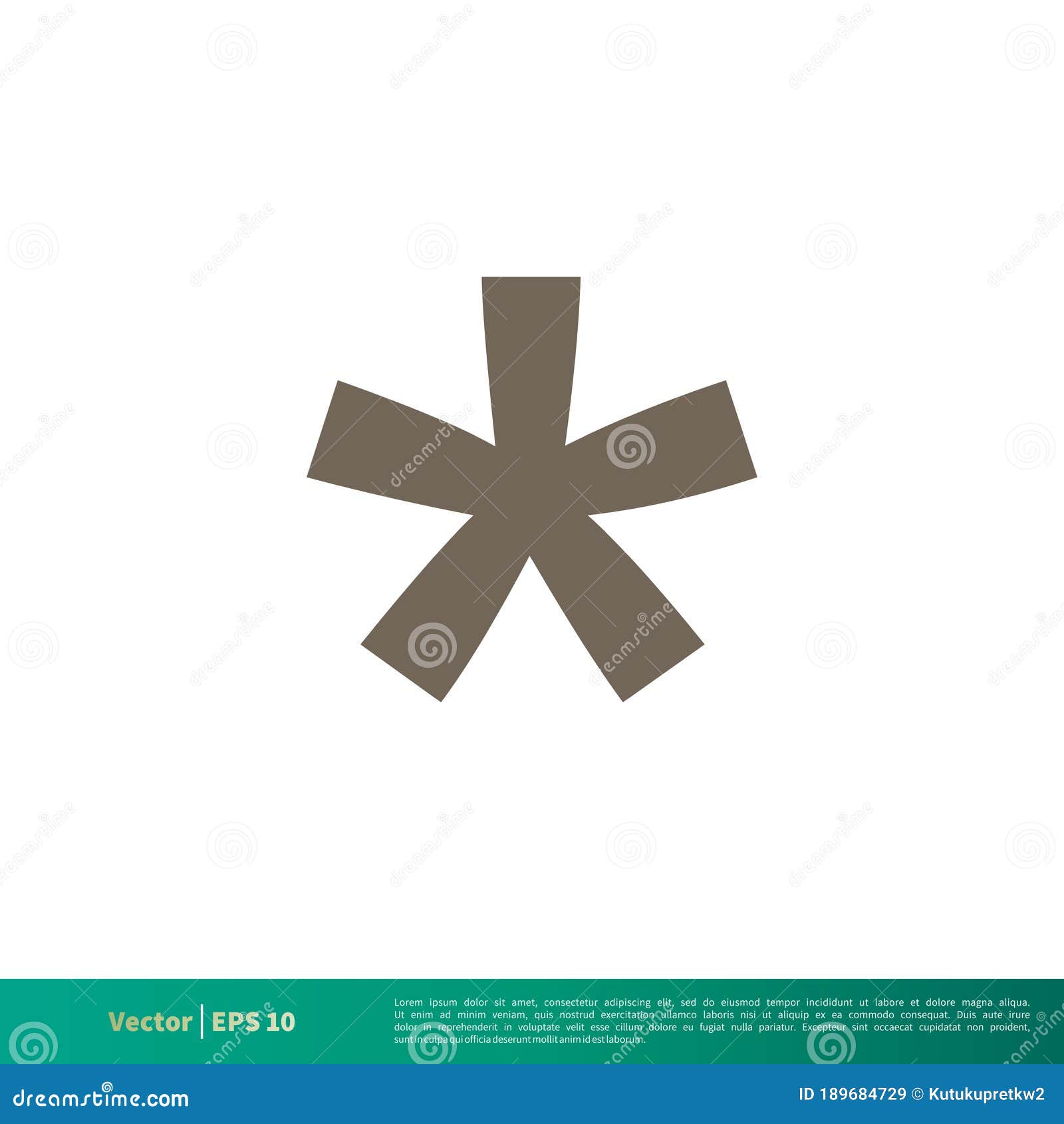 Asterix Icon Vector Logo Template Illustration Design. Vector EPS 10 ...