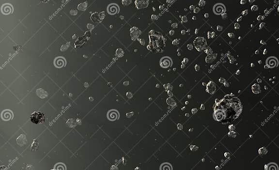 Asteroid Belt. Located between the Orbits of Mars and Jupiter Stock ...