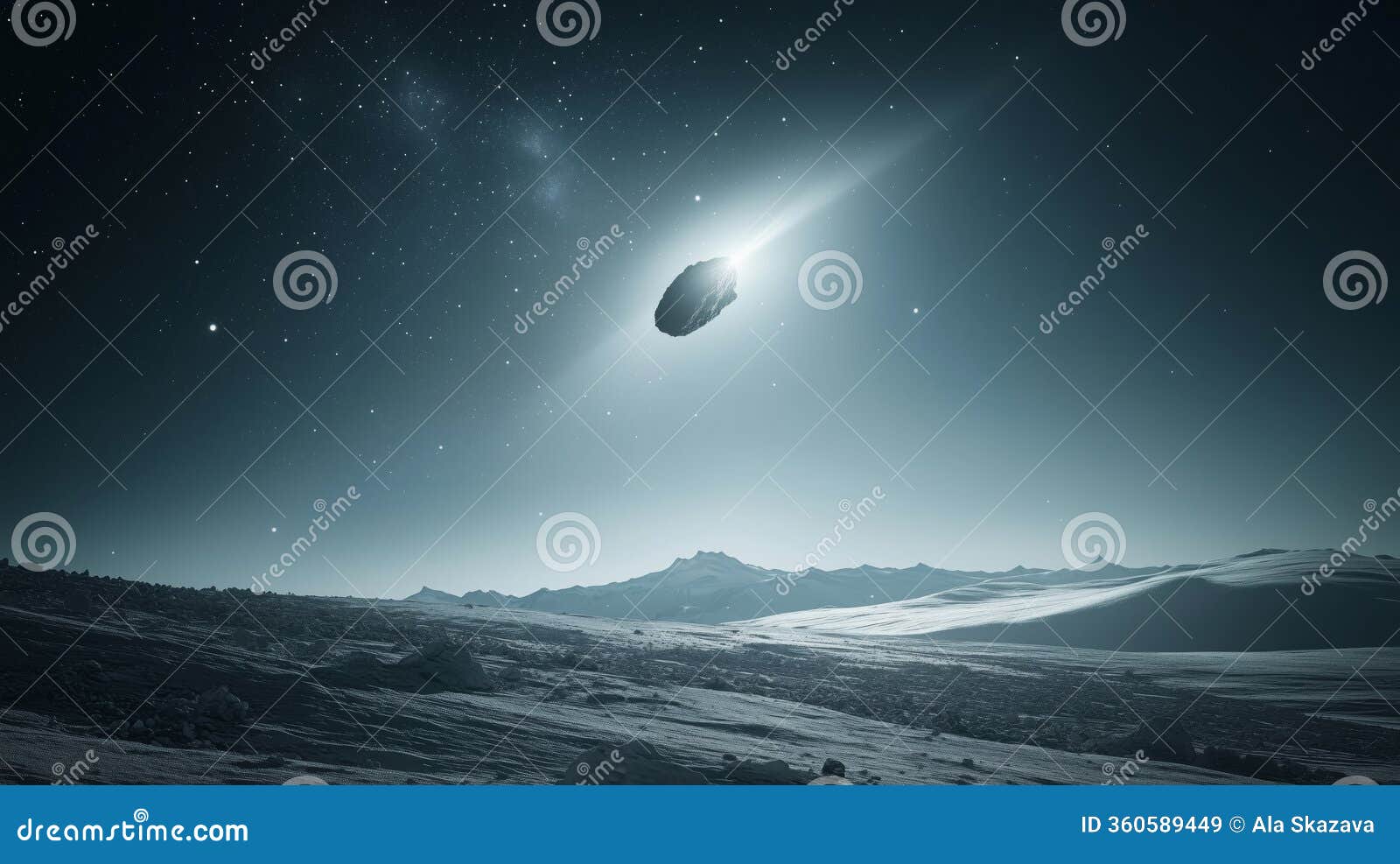 Asteroid Detection Spots a Celestial Anomaly Over a Frozen Terrain ...