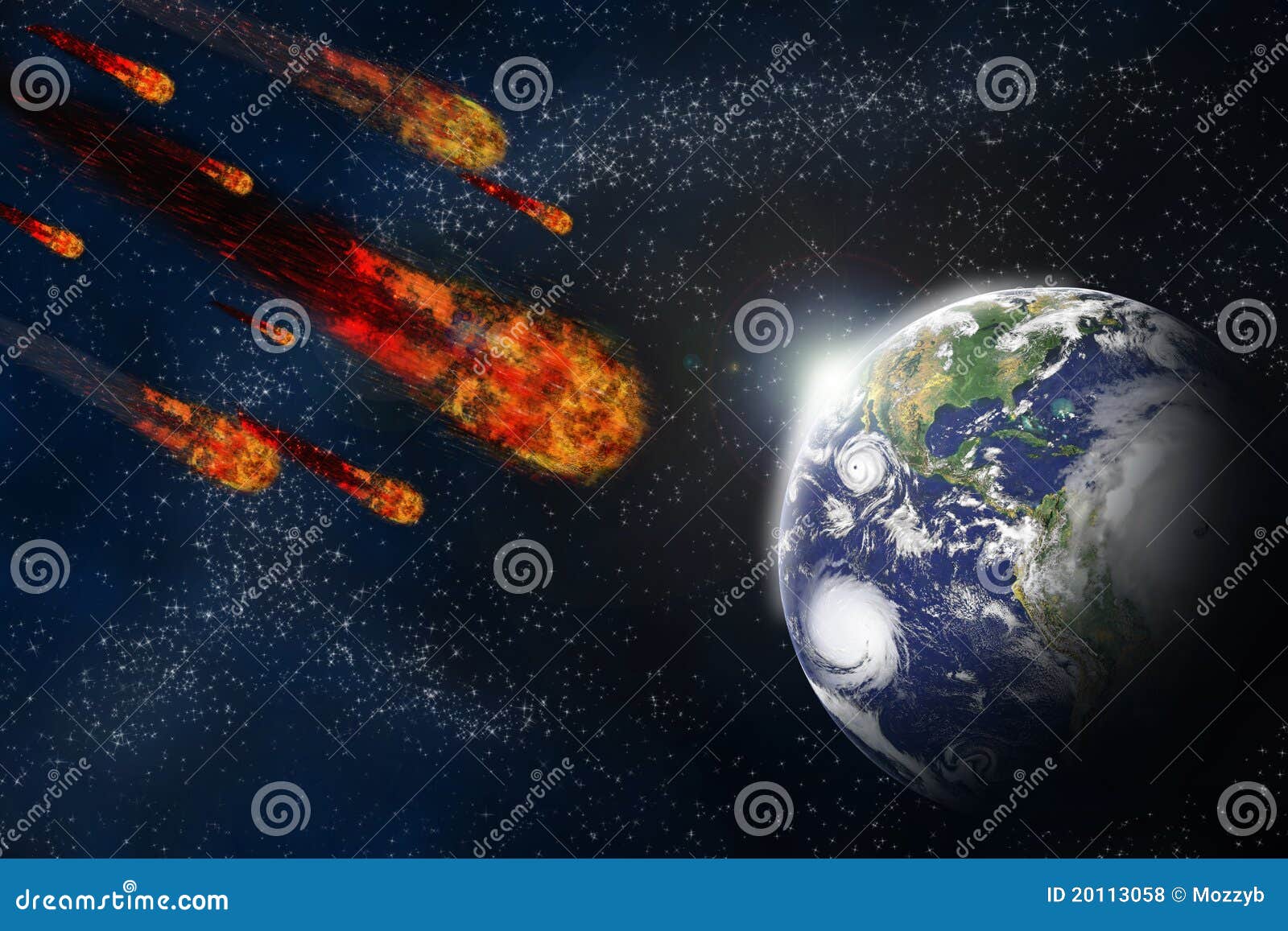 Meteor Crash Drawing