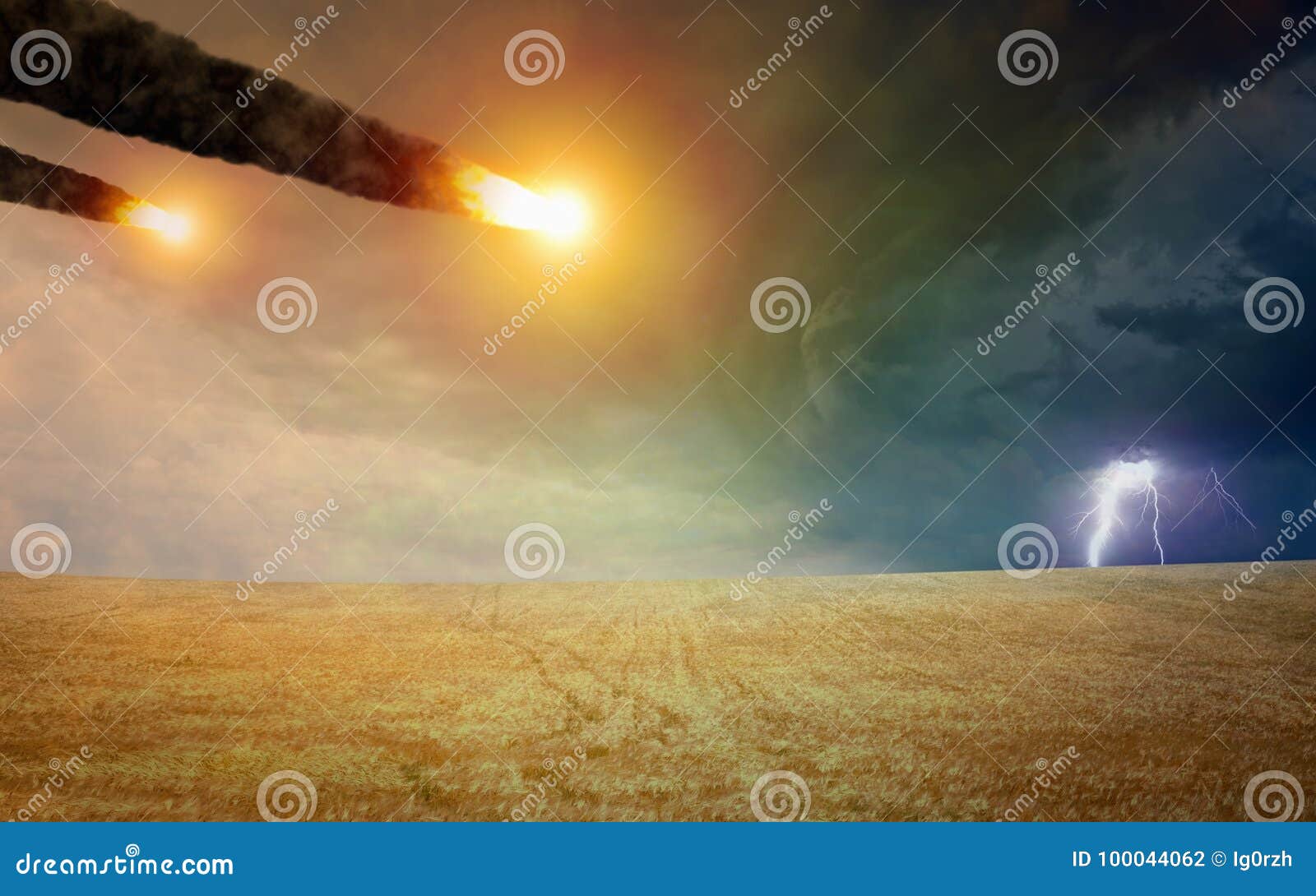 Asteroid Impact, End of World, Judgment Day Stock Photo - Image of dark ... Asteroid Impact, End of World, Judgment Day Stock Photo - Image of dark ...