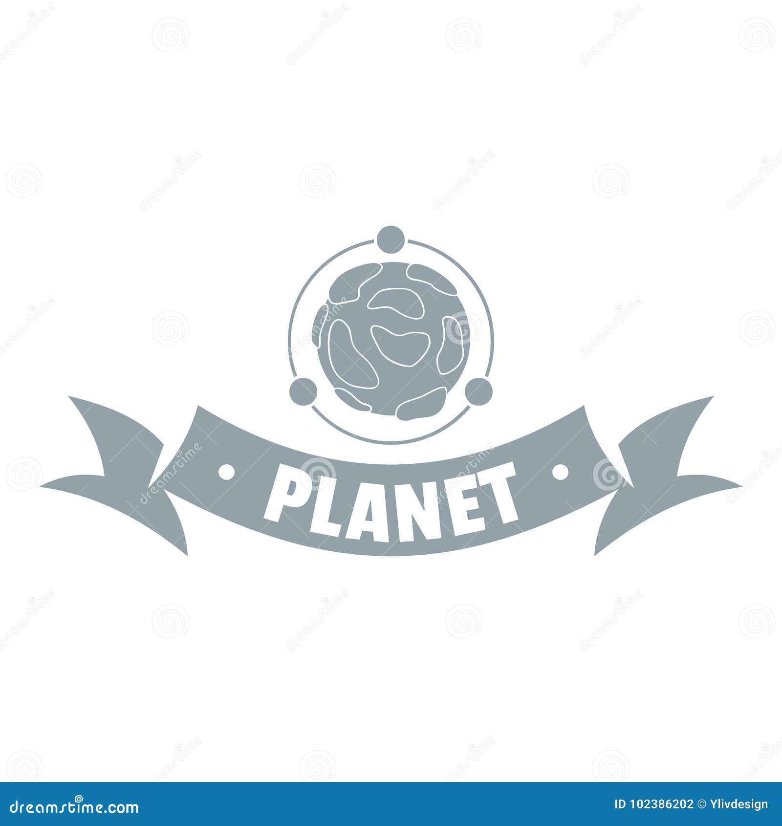 Asteroid Logo, Simple Gray Style Stock Vector - Illustration of saturn ...