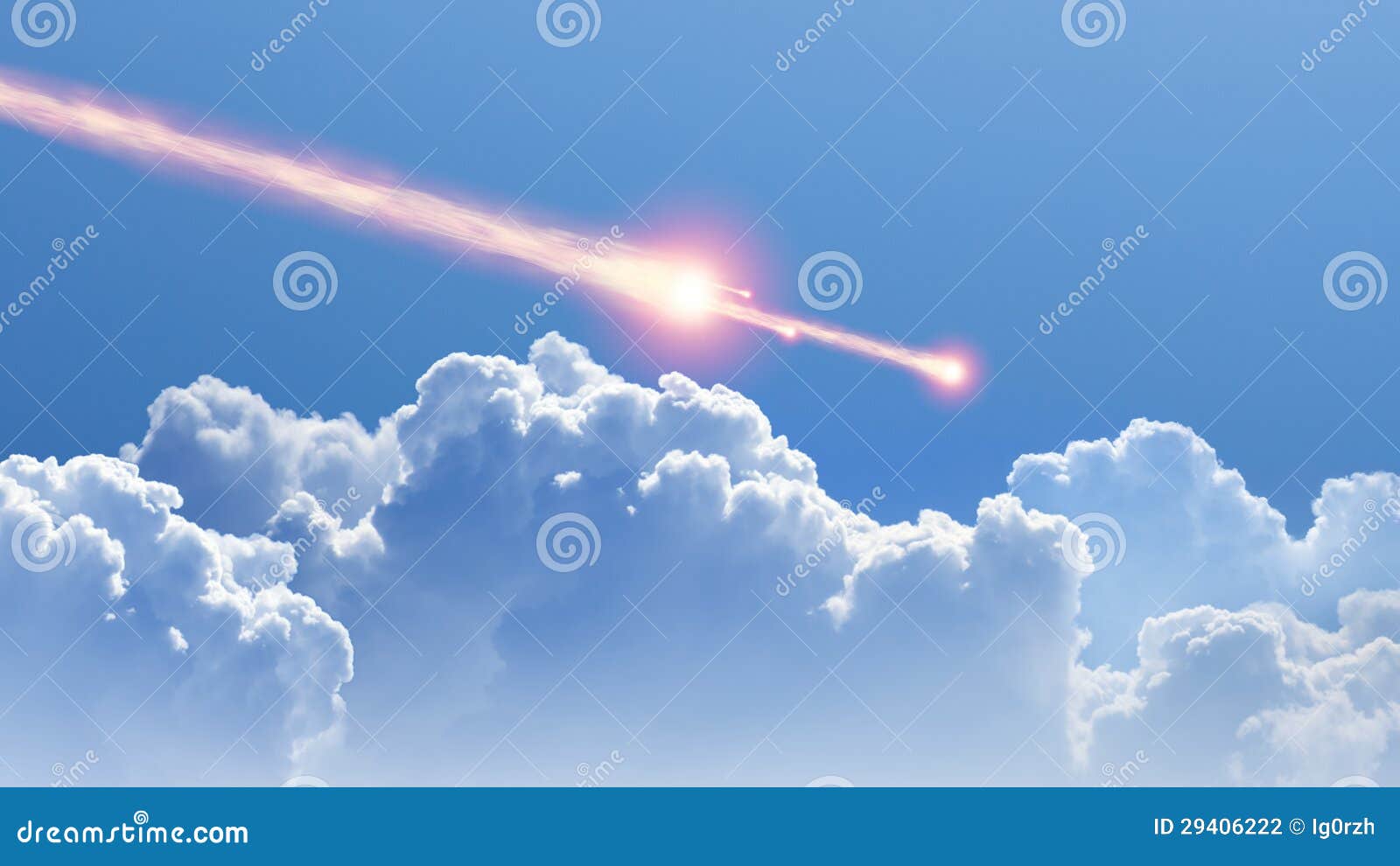 Asteroid, meteorite impact stock photo. Image of danger - 29406222