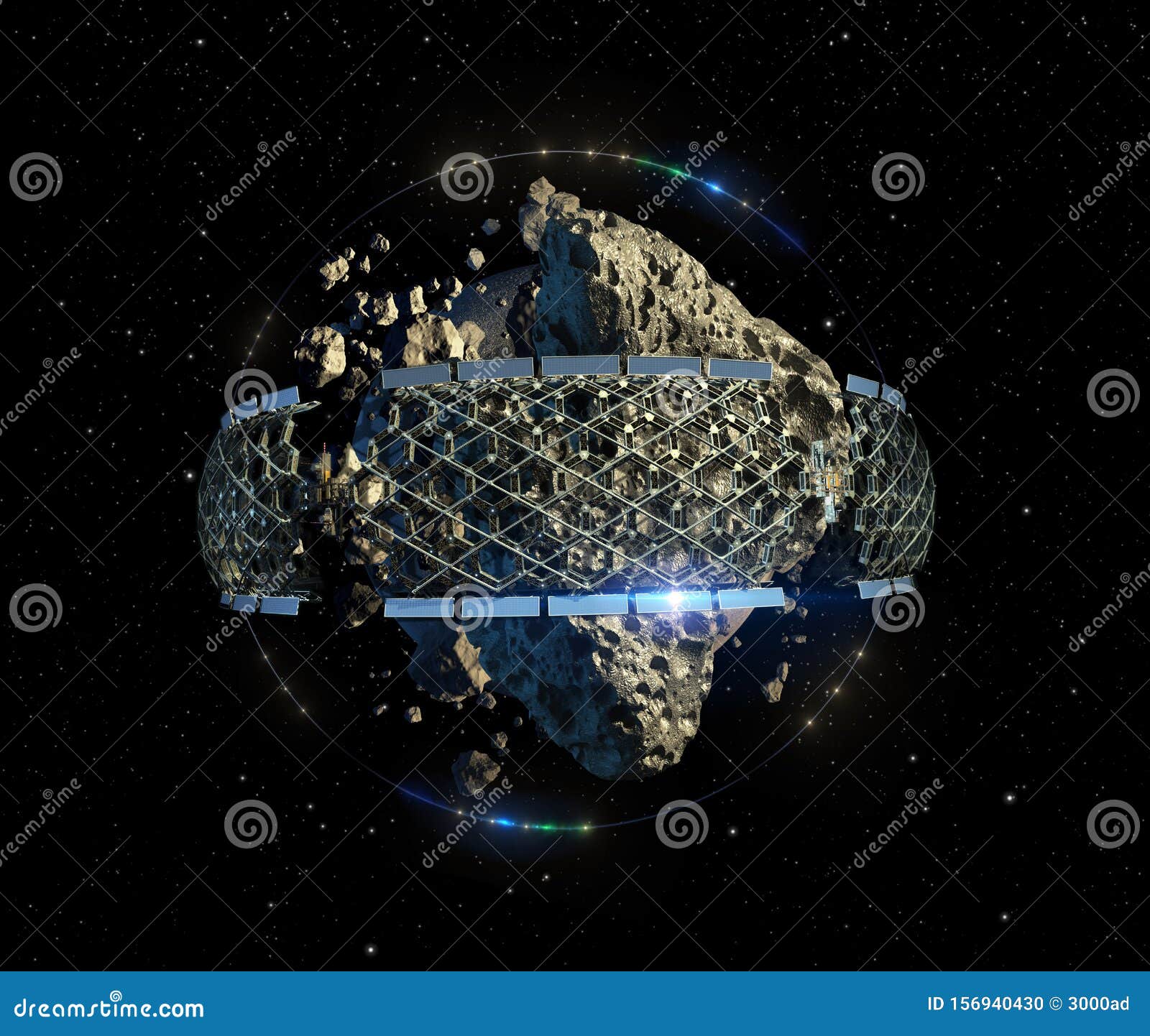 Asteroid Structure Cross Section And Asteroid Types Vector Illustration ...