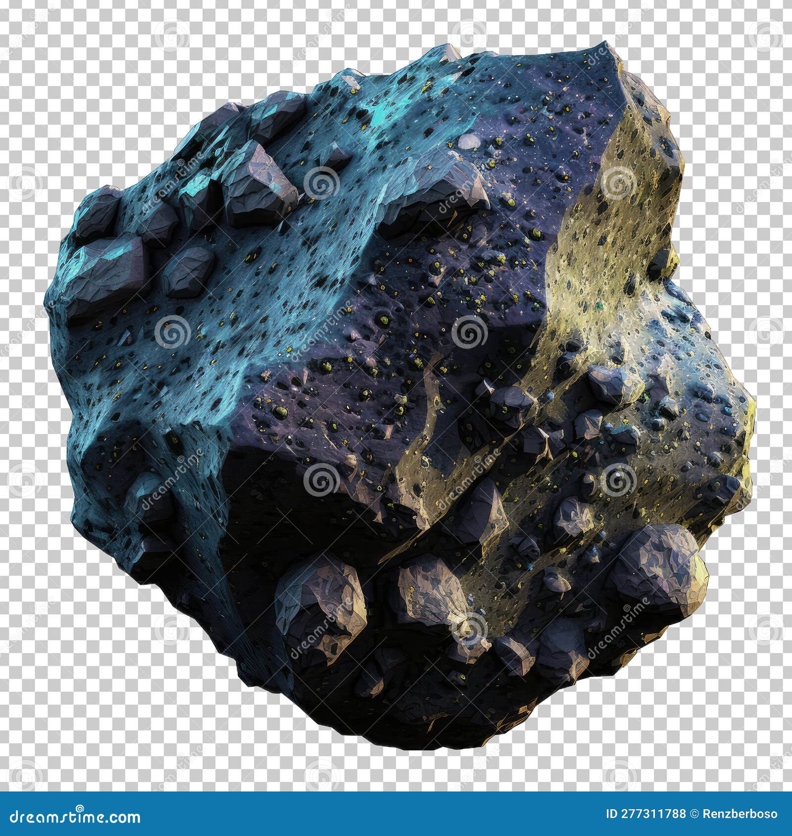 Asteroid Isolated on Transparent Background PNG Stock Photo ...