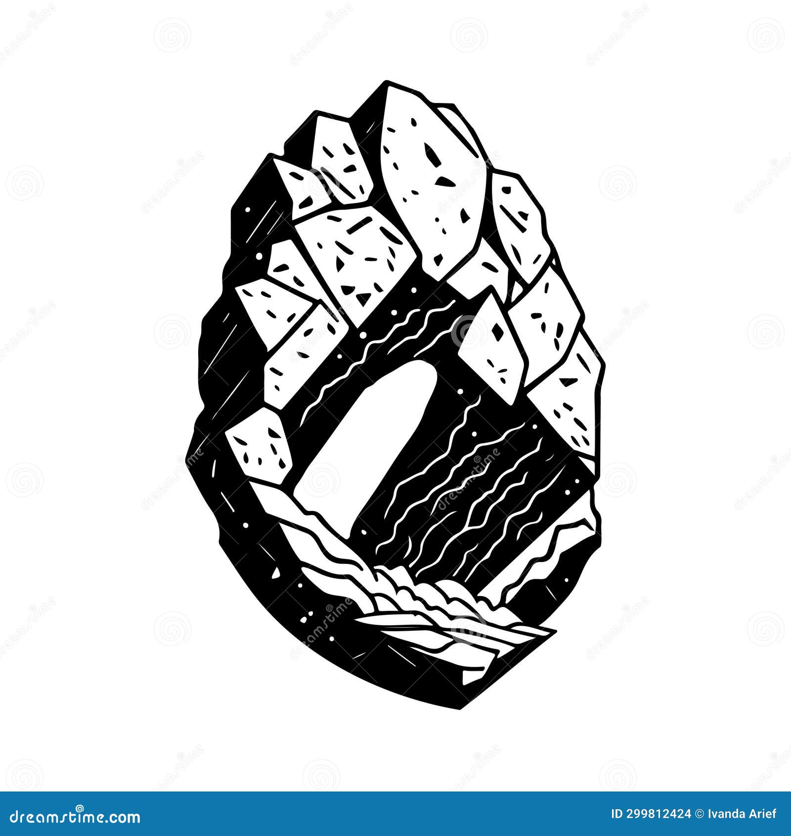 Asteroid Stone Icon Hand Draw Black Colour Space Logo Symbol Perfect ...