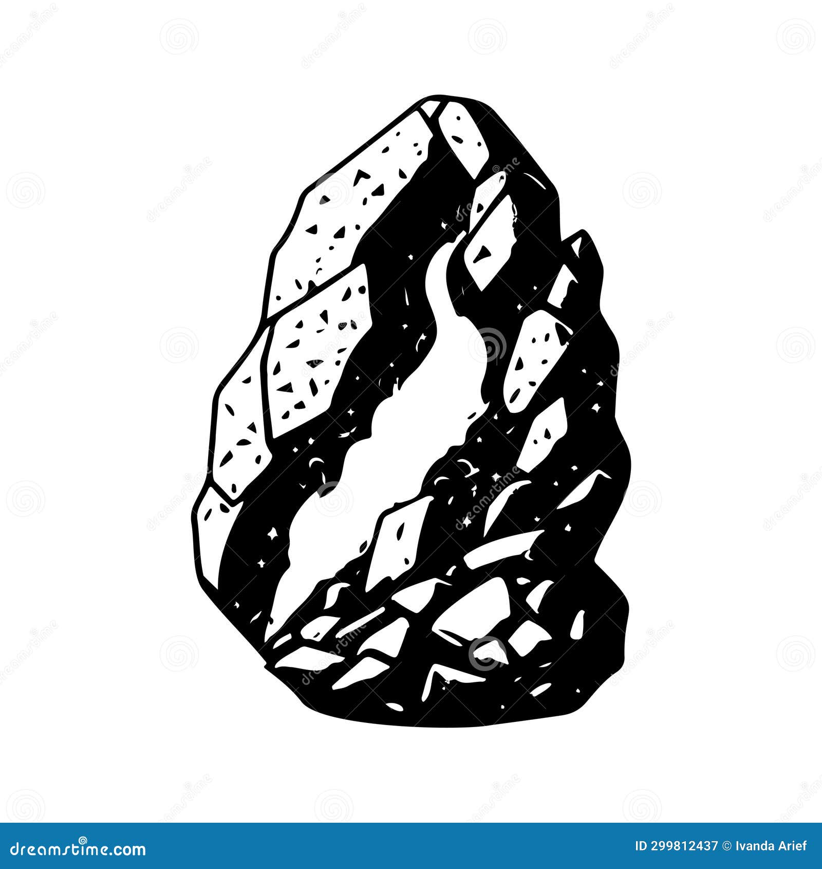 Asteroid Stone Icon Hand Draw Black Colour Space Logo Symbol Perfect ...