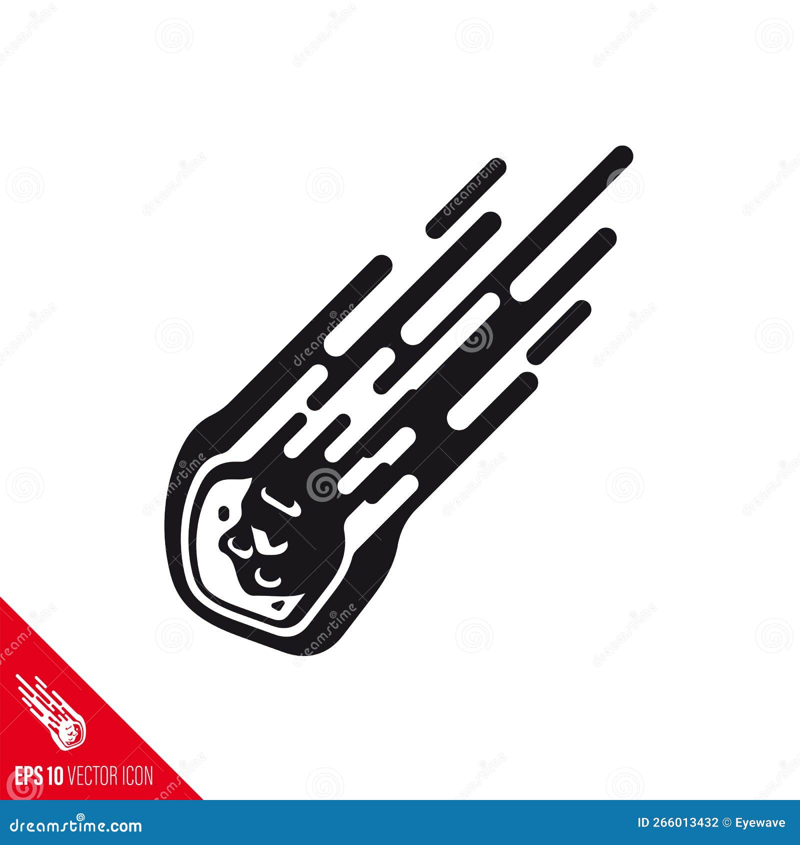 Asteroid vector glyph icon stock vector. Illustration of icon - 266013432