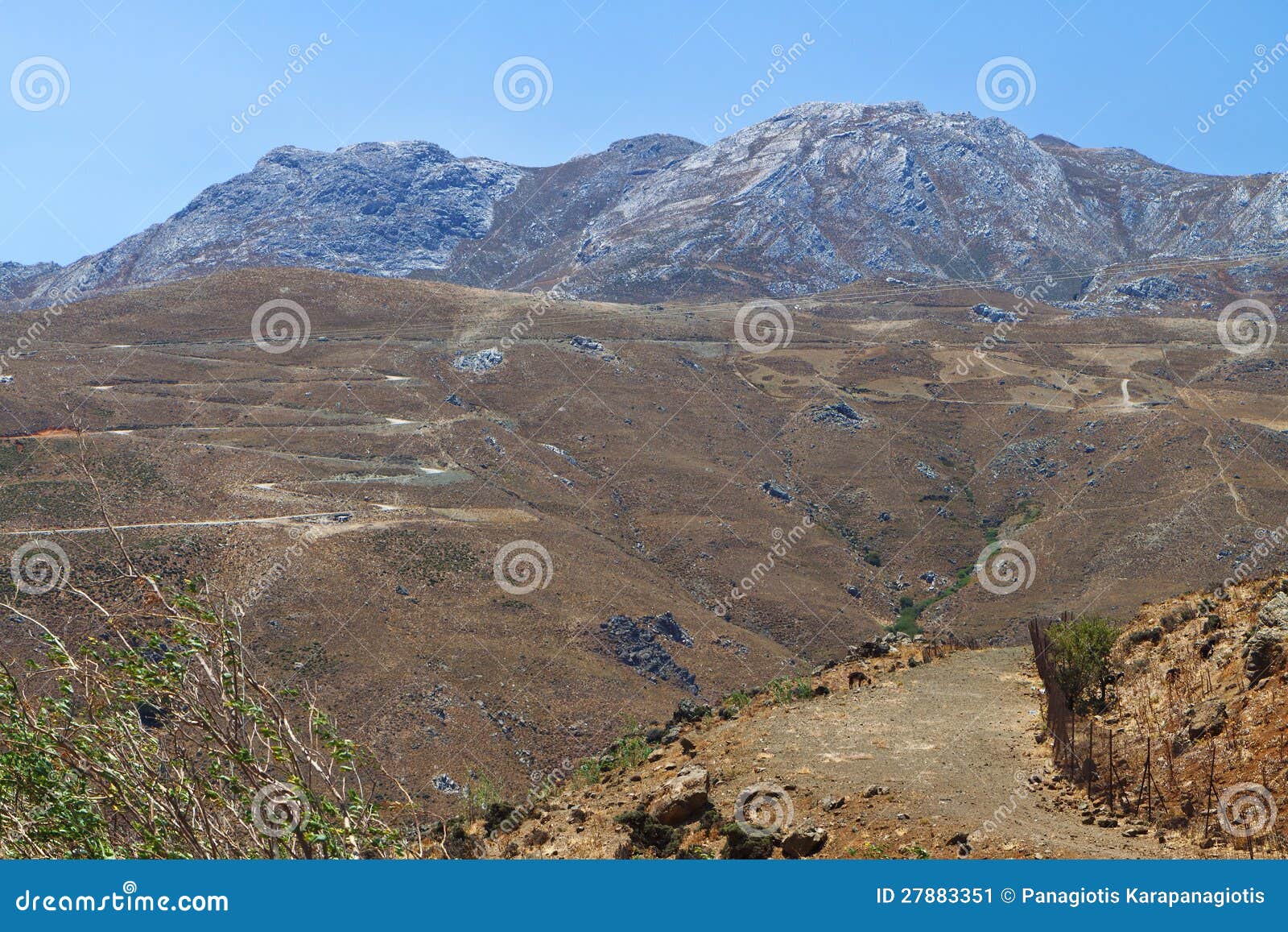 Asterousia Mountain at Crete Island in Greece Stock Image - Image of ...