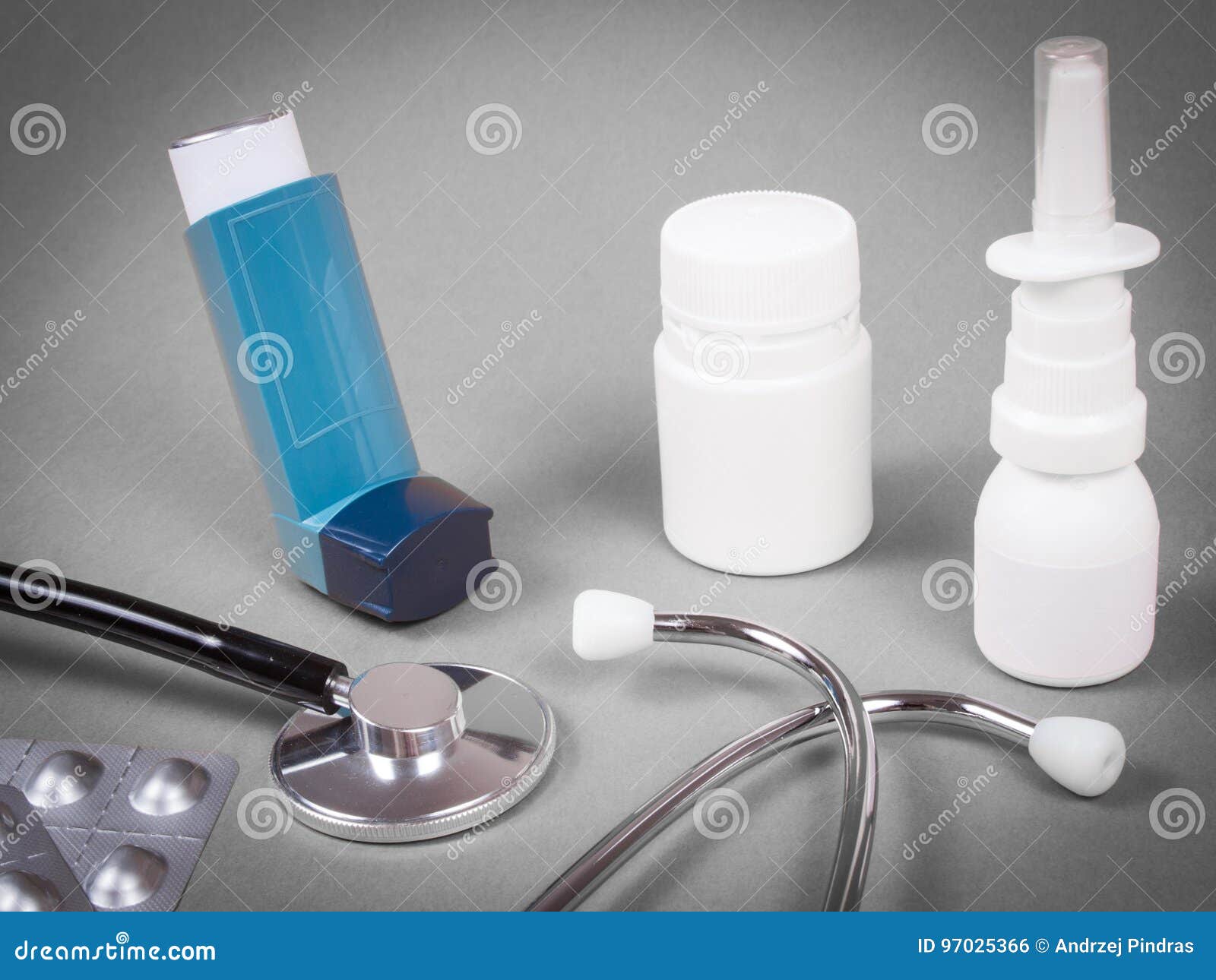 Asthma or Allergies Inhaler. Stock Photo - Image of medication, spray ...