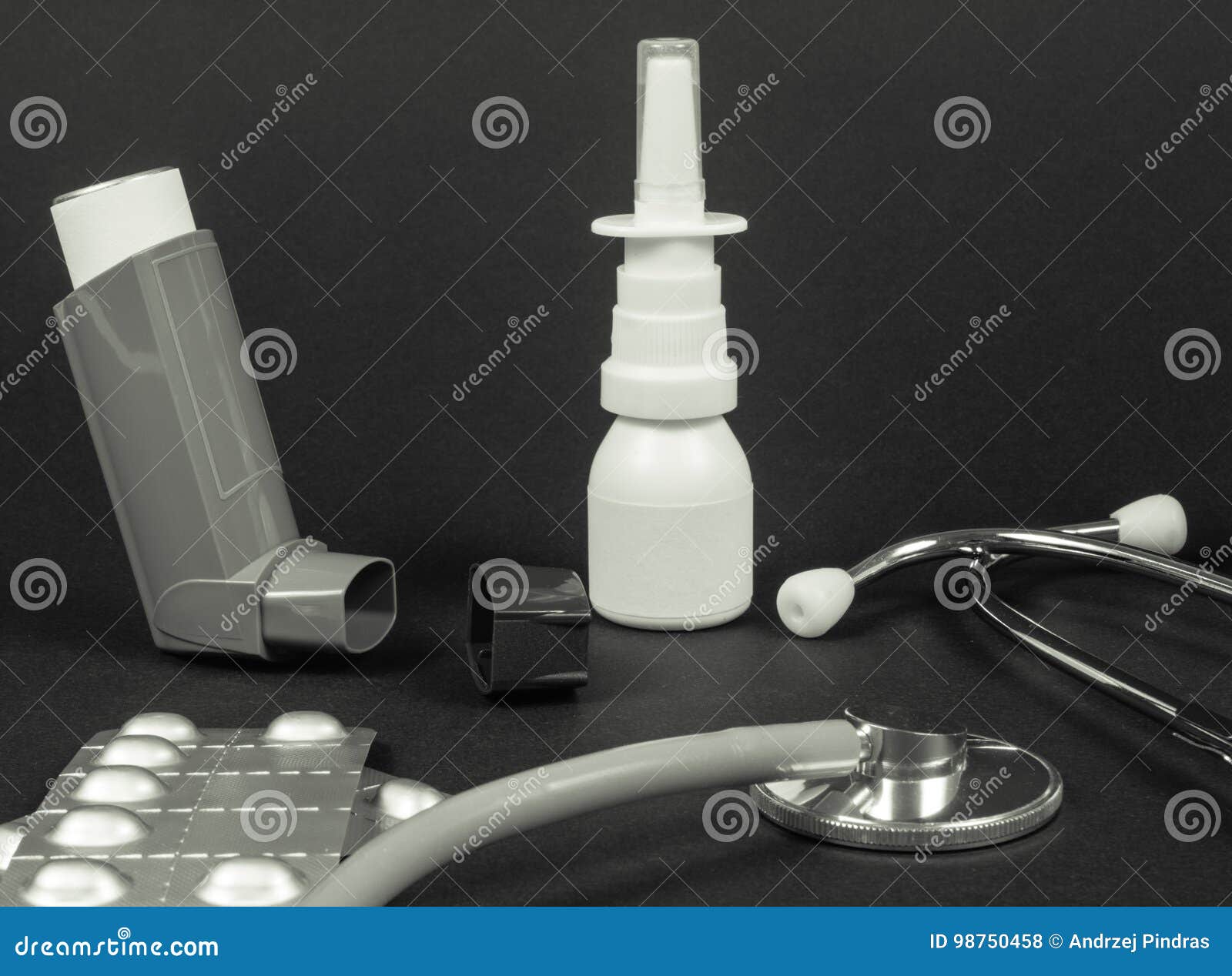 Asthma or Allergies Inhaler. Stock Photo - Image of medical, asthma ...