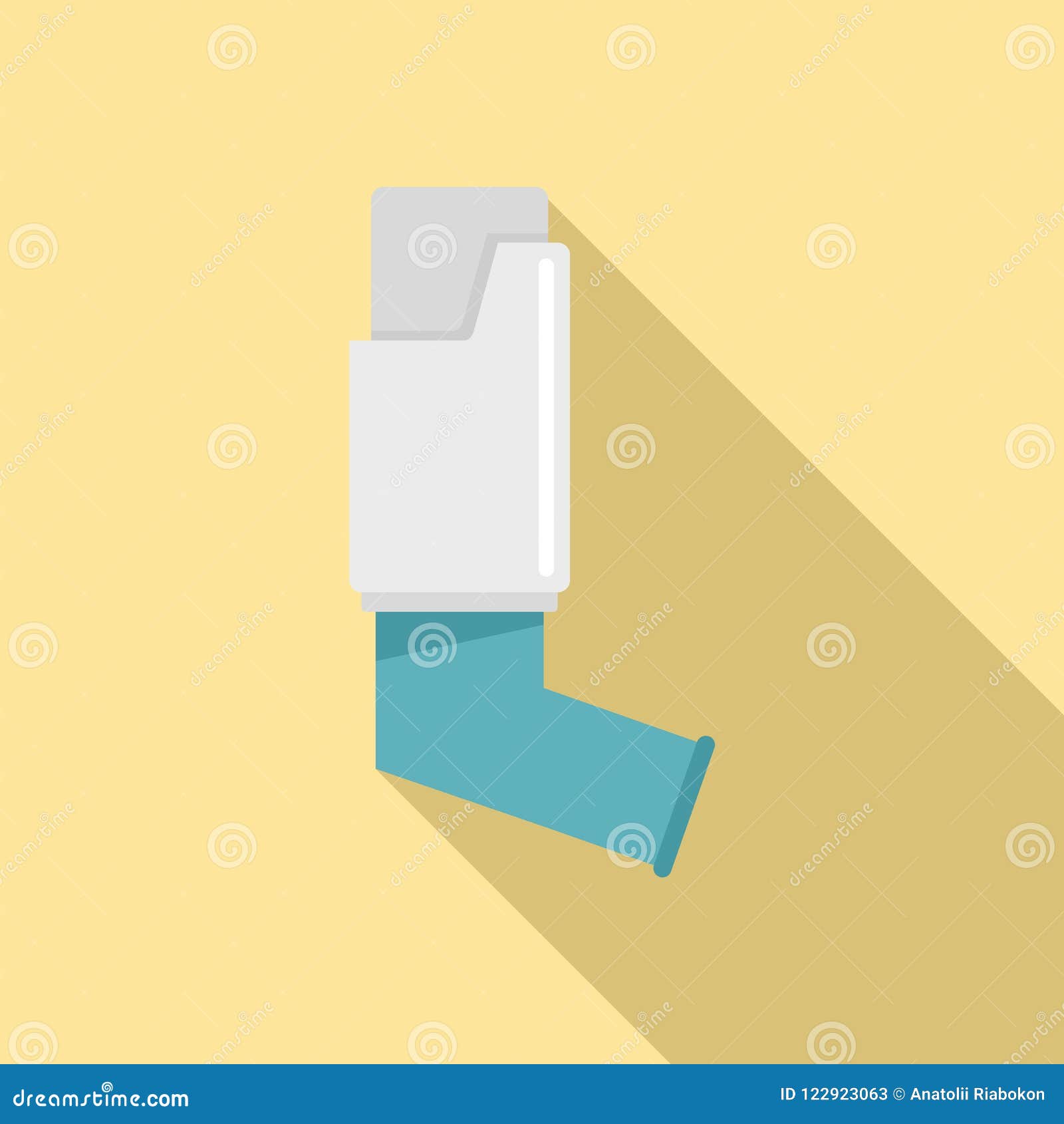 Asthma Inhaler Icon, Flat Style Stock Vector - Illustration of ... Asthma Inhaler Icon, Flat Style Stock Vector - Illustration of ...