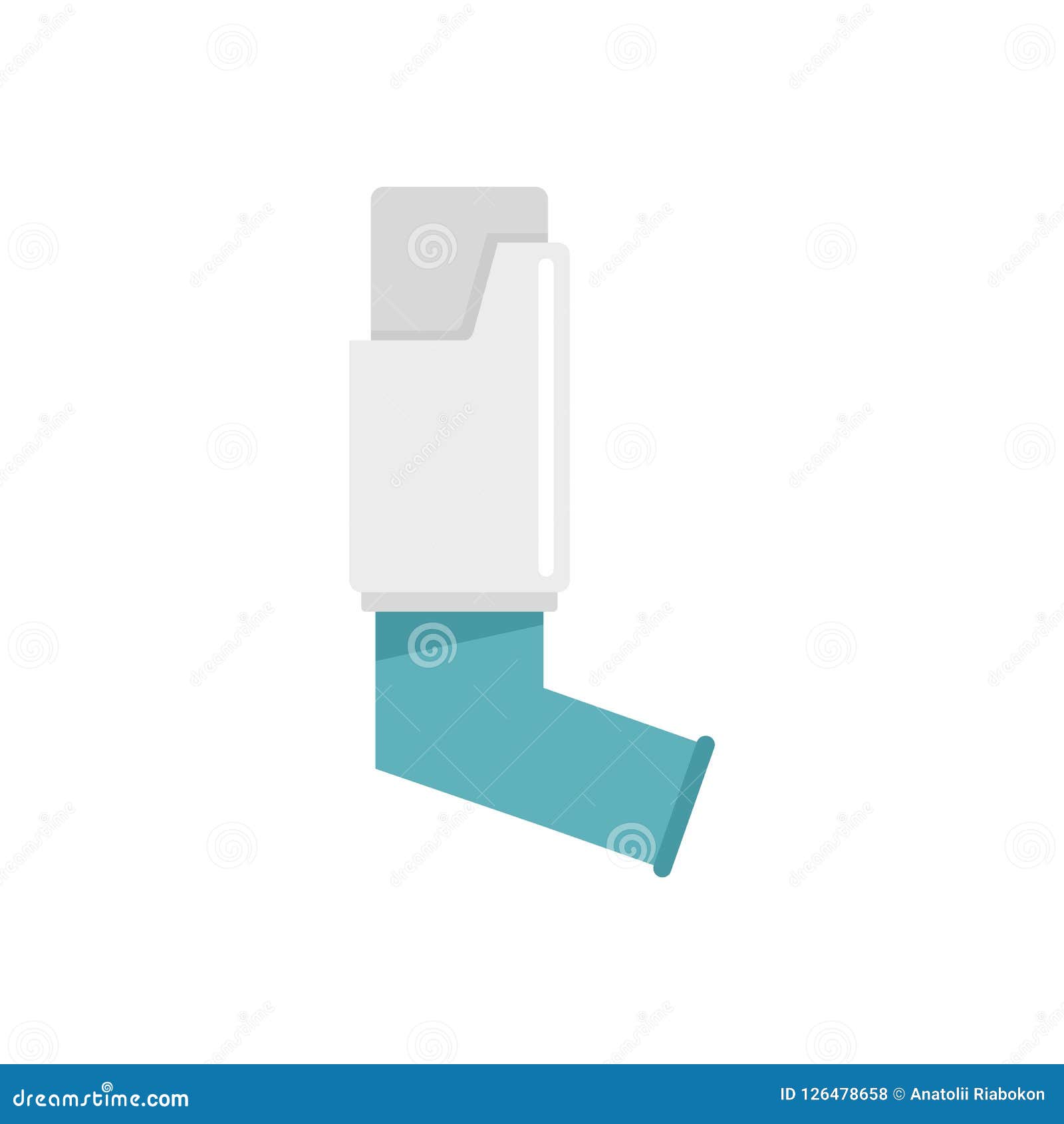 Asthma Inhaler Icon, Flat Style Stock Vector - Illustration of ... Asthma Inhaler Icon, Flat Style Stock Vector - Illustration of ...