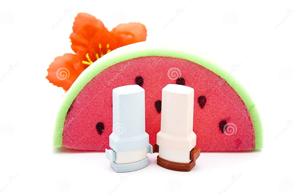 Asthma Inhaler stock image. Image of white, brown, healthy - 32439263